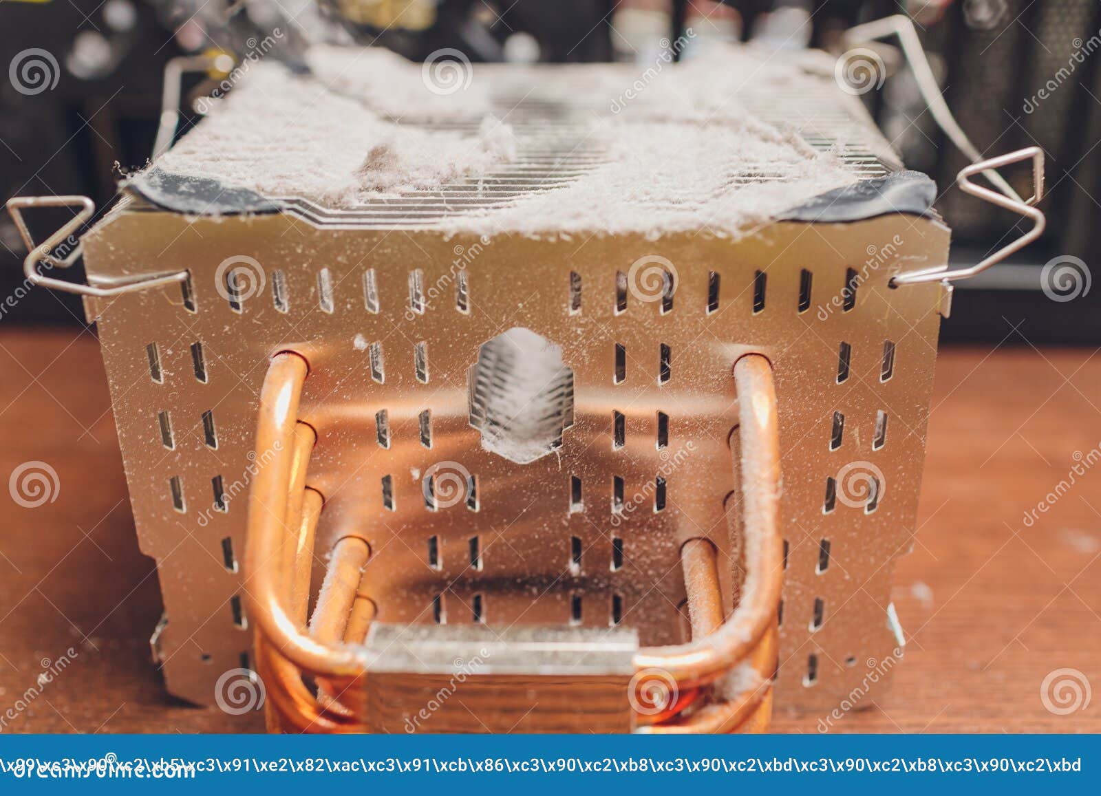 Dirty Computer Case.Dust Layer on the System Unit.Time To Clean Your ...