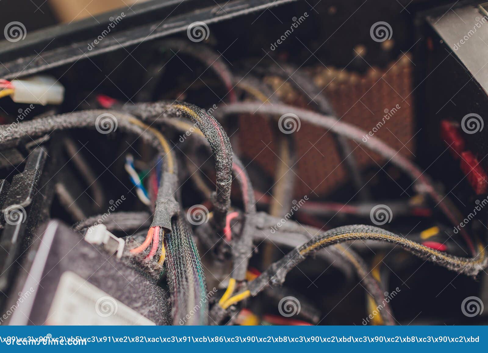 Dirty Computer Case.Dust Layer on the System Unit.Time To Clean Your ...