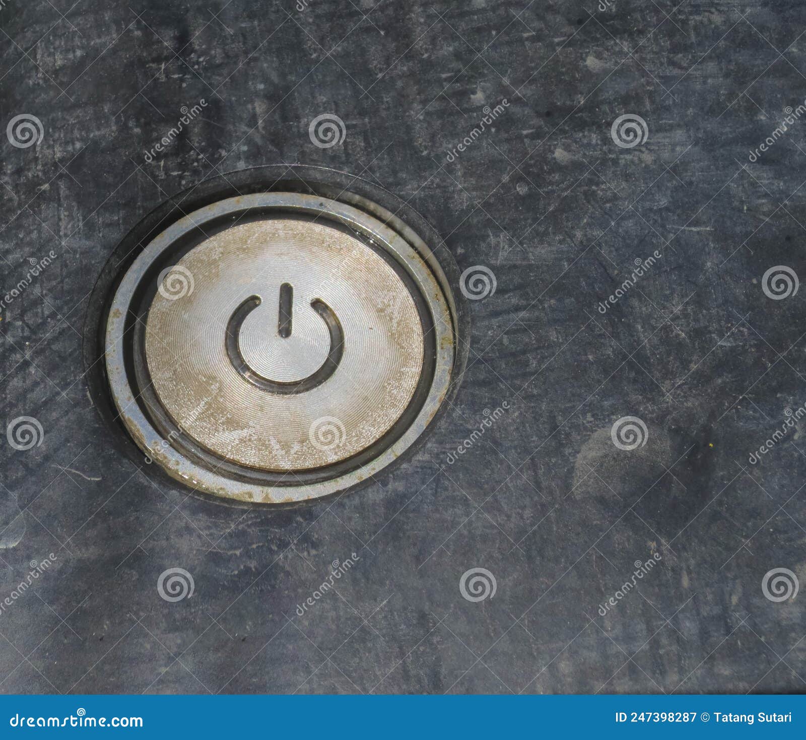 Dirty Computer Case Power Button Stock Image - Image of tire, currency ...