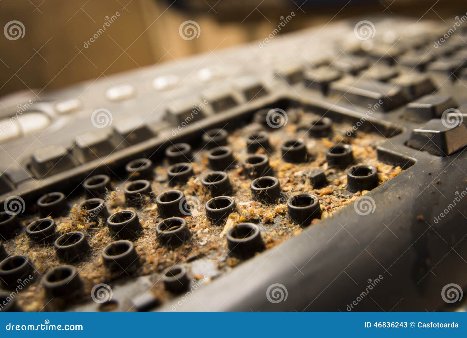 Dirty Computer Keyboard stock image. Image of problems - 46836243
