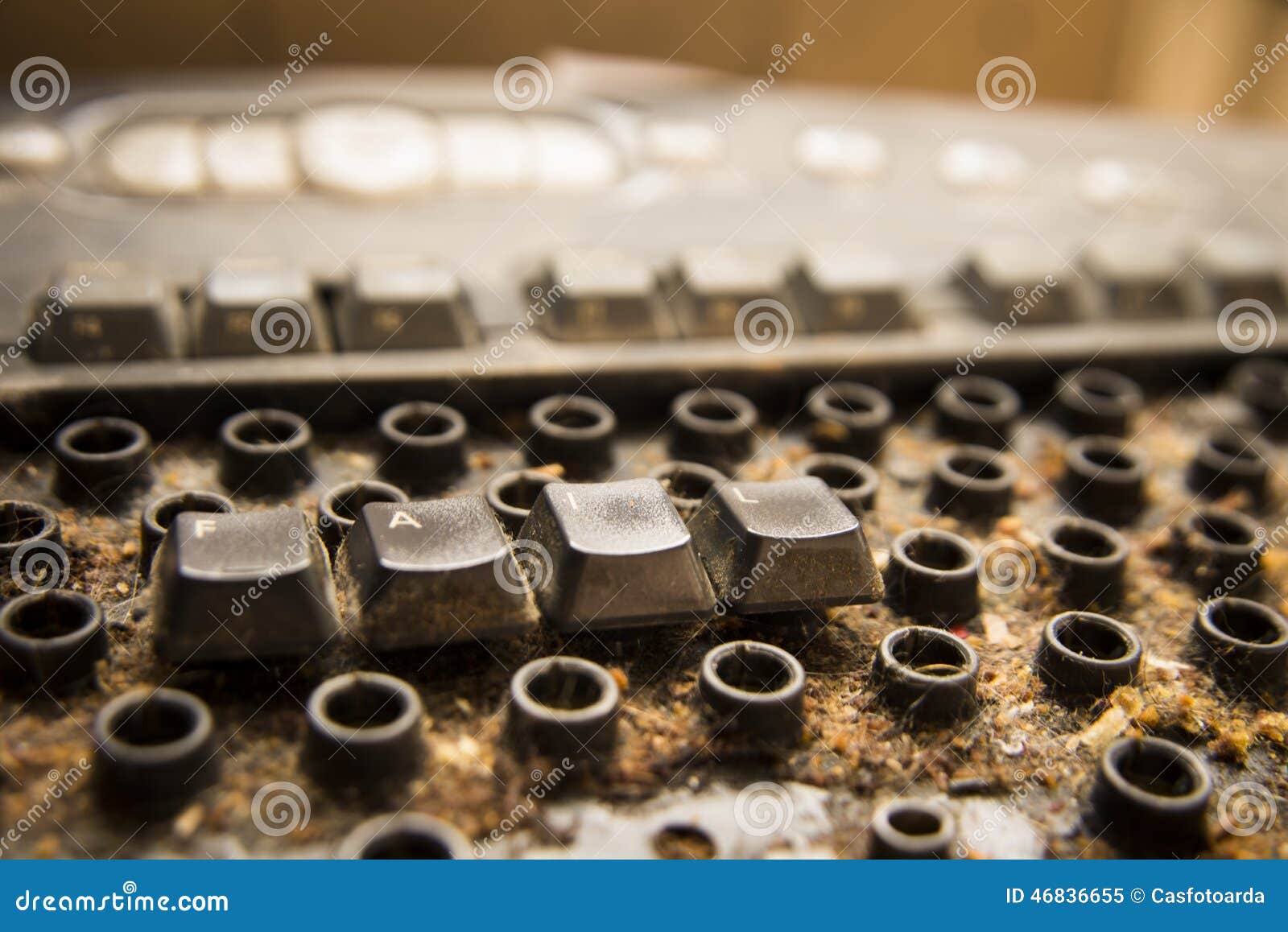 Dirty Computer Keyboard stock image. Image of fail, close - 46836655