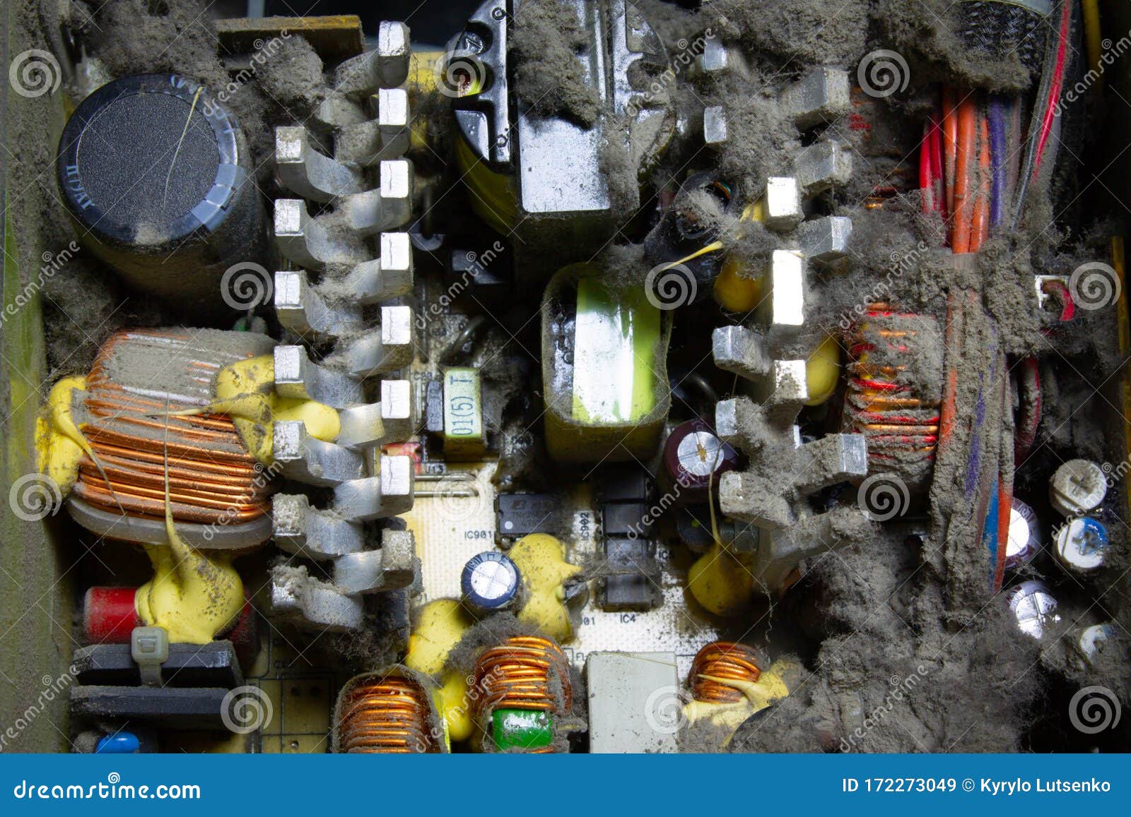 Dirty Computer Power Supply Stock Image - Image of industry, equipment ...