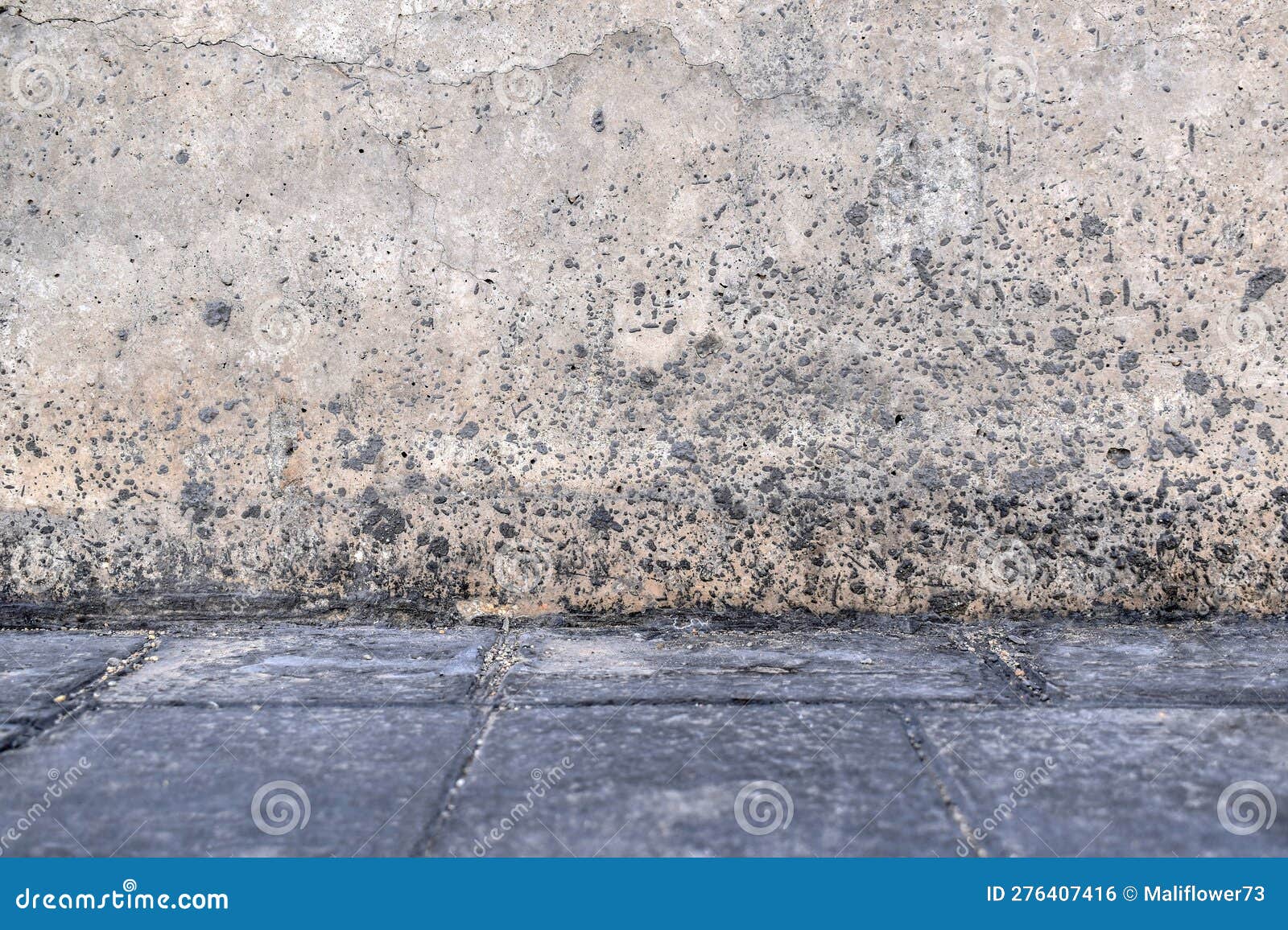 Dirty Concrete Wall that Tile Floor Texture Background. Mole on Wall ...