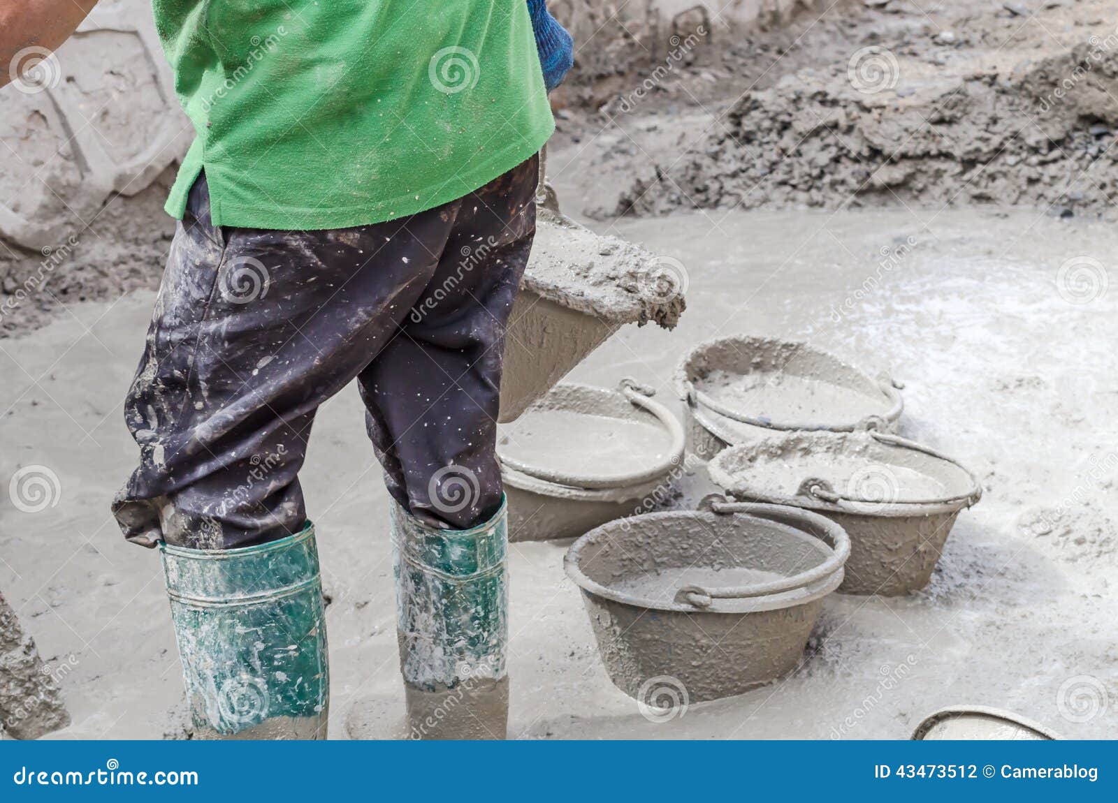 Dirty construction work stock photo. Image of worker - 43473512
