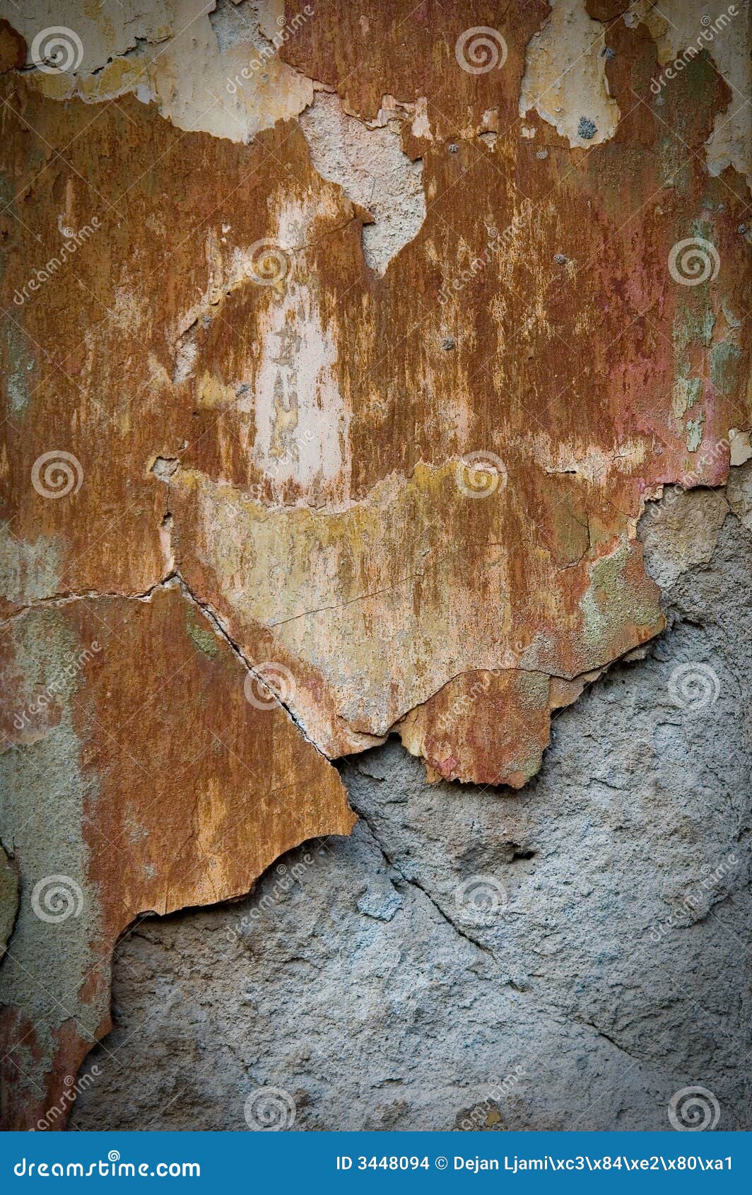 Dirty damaged rusty wall stock photo. Image of scratching - 3448094