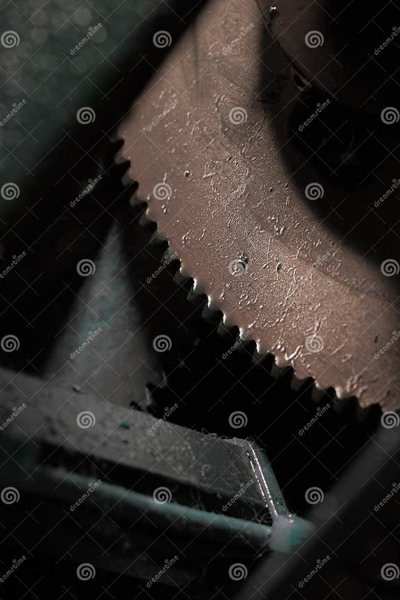 Dirty Details of Mechanical Machine Stock Image - Image of manufactory ...