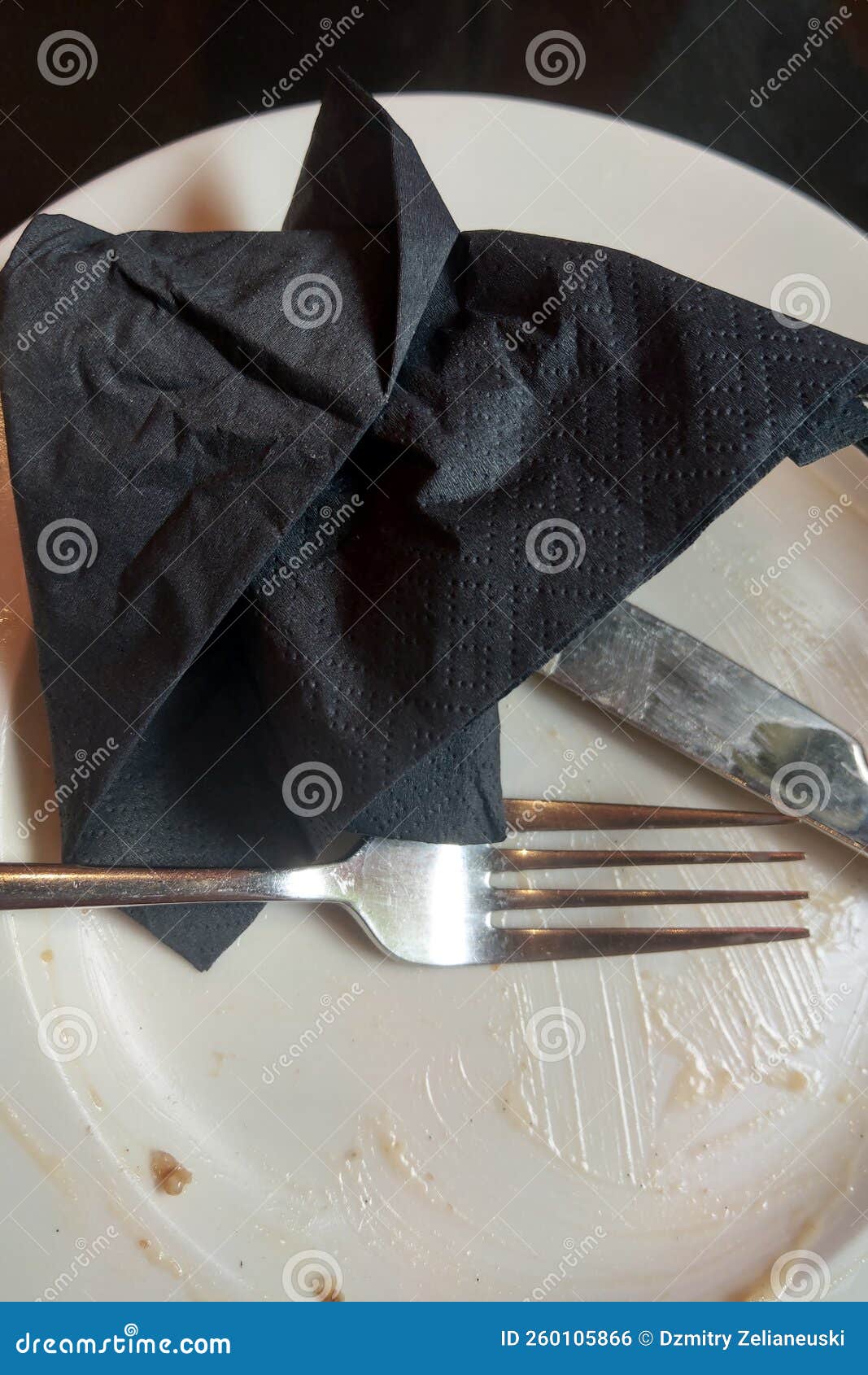 Dirty Dishes after Eating in a Cafe. Stock Photo - Image of food ...