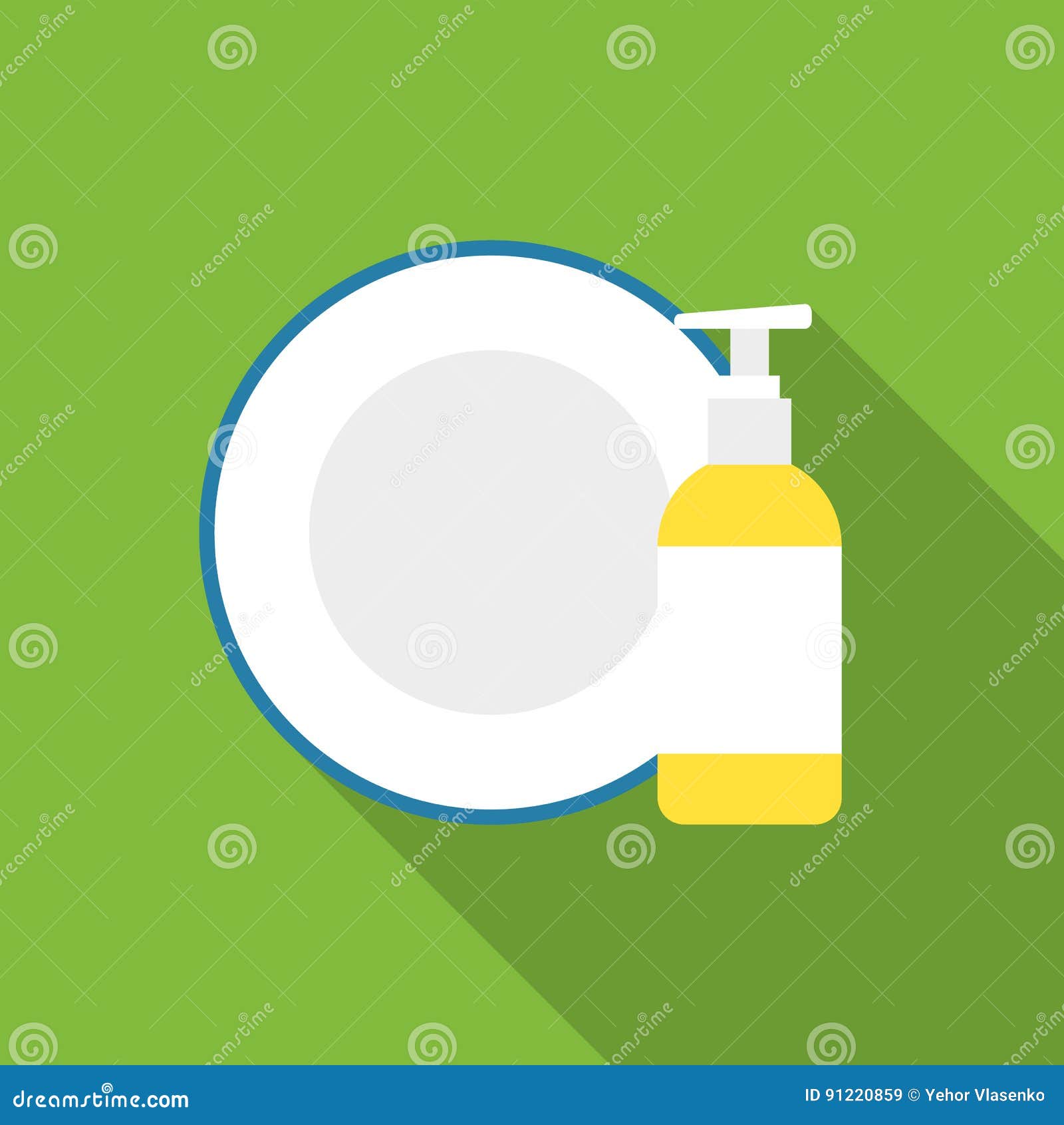 Dirty Dishes Flat Icon. Illustration for Web and Mobile Design. Stock ...