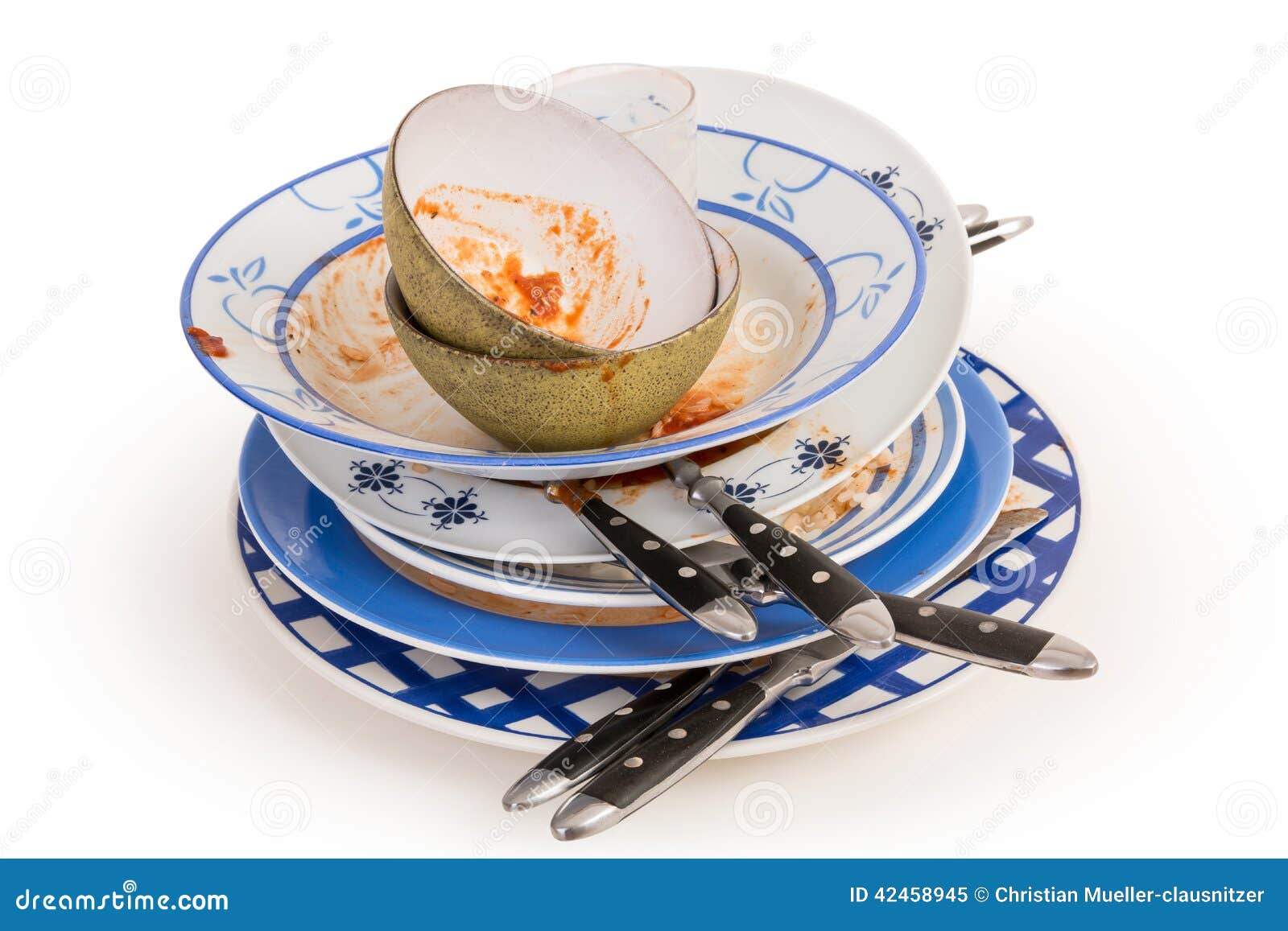 Dirty Dishes Stock Photo - Image: 42458945