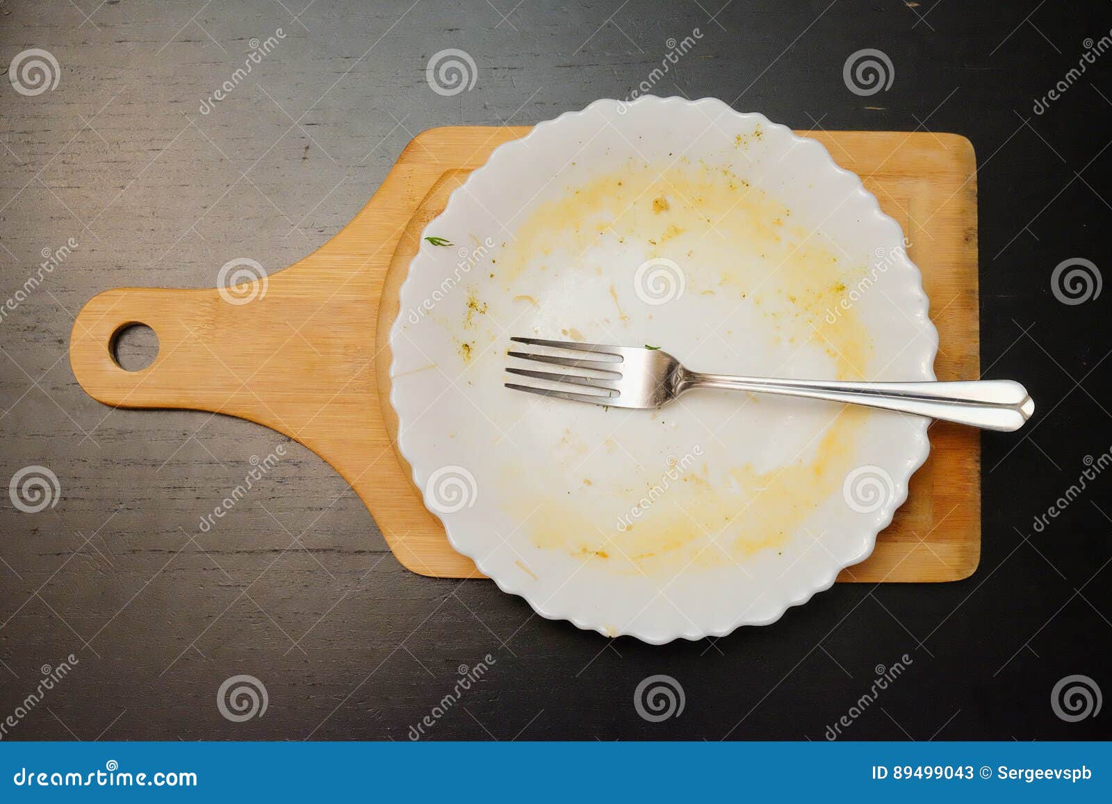 Dirty dishes on the table stock image. Image of dirty - 89499043