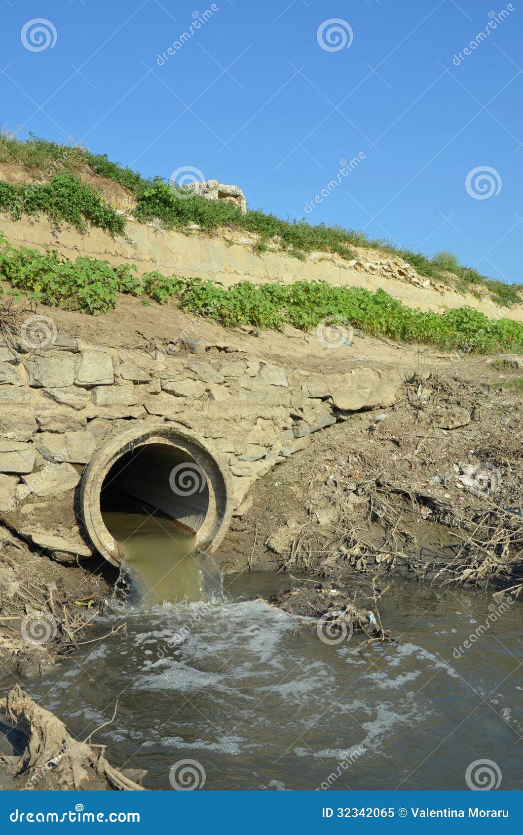 Dirty drain stock image. Image of nature, dump, fosse - 32342065