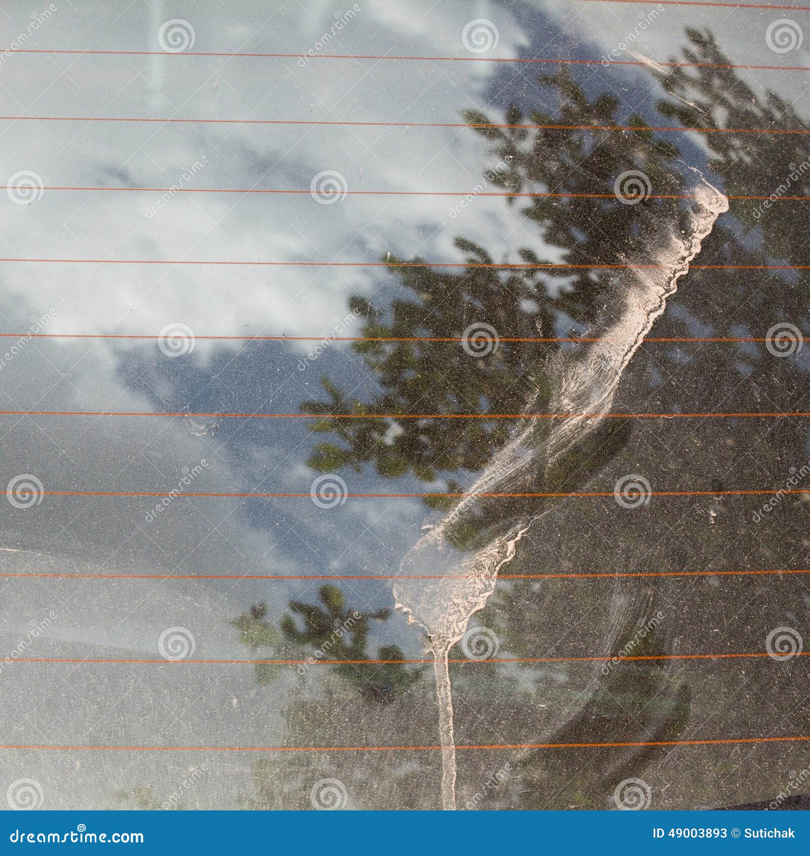 Dirty dust back glass stock image. Image of rear, back - 49003893
