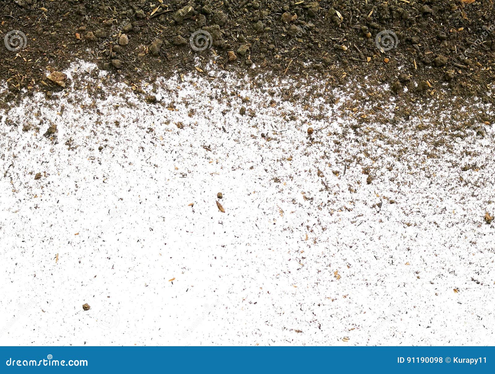 Dirty Earth on White Background. Stock Photo - Image of texture ...