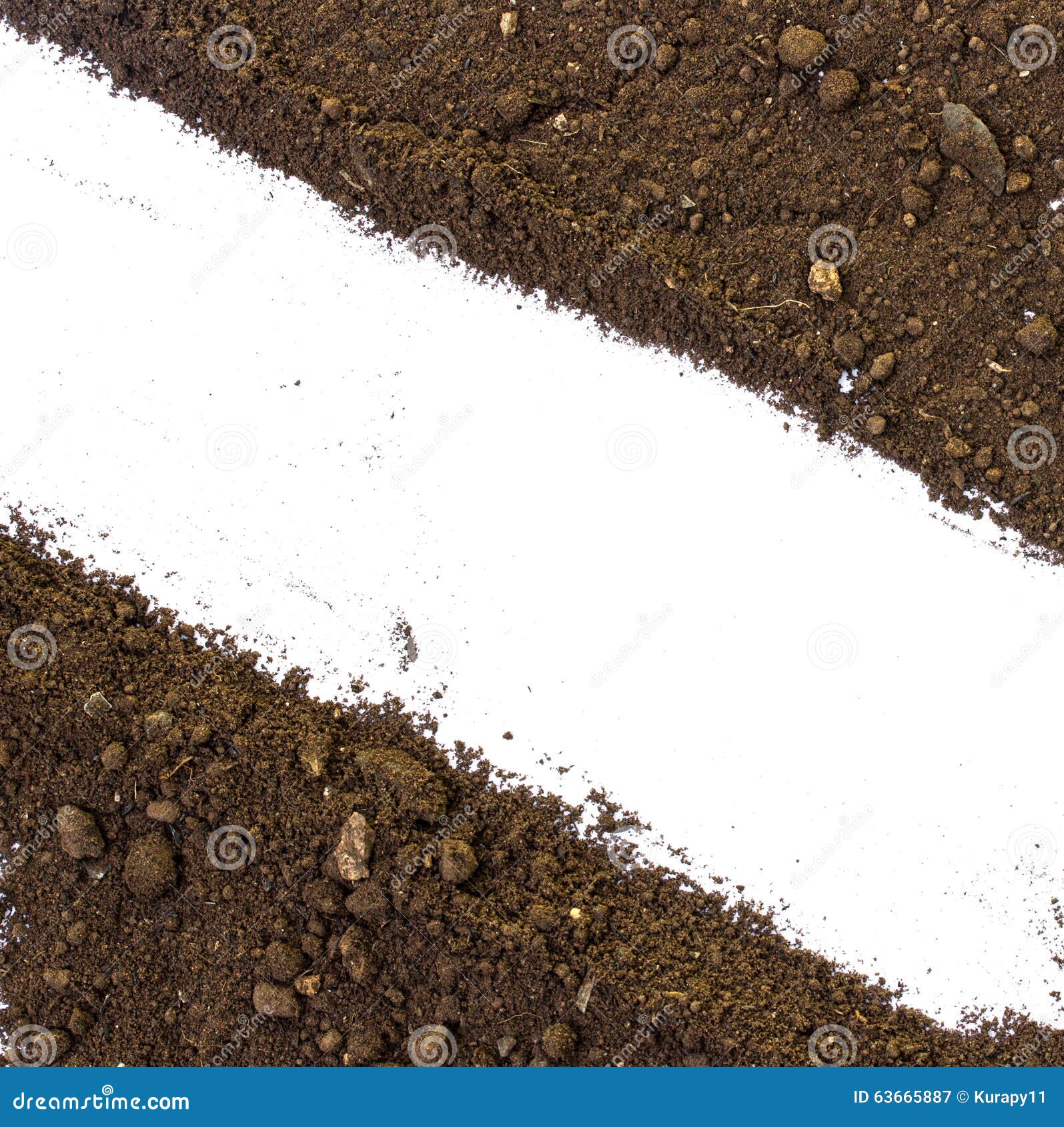 Dirty Earth on White Background. Stock Image - Image of agronomy ...