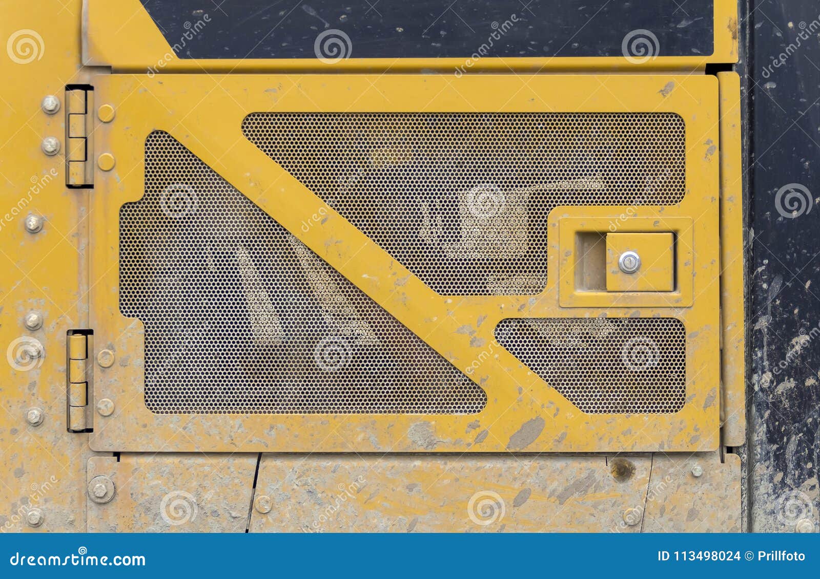 Dirty engine cover stock photo. Image of closeup, grill - 113498024