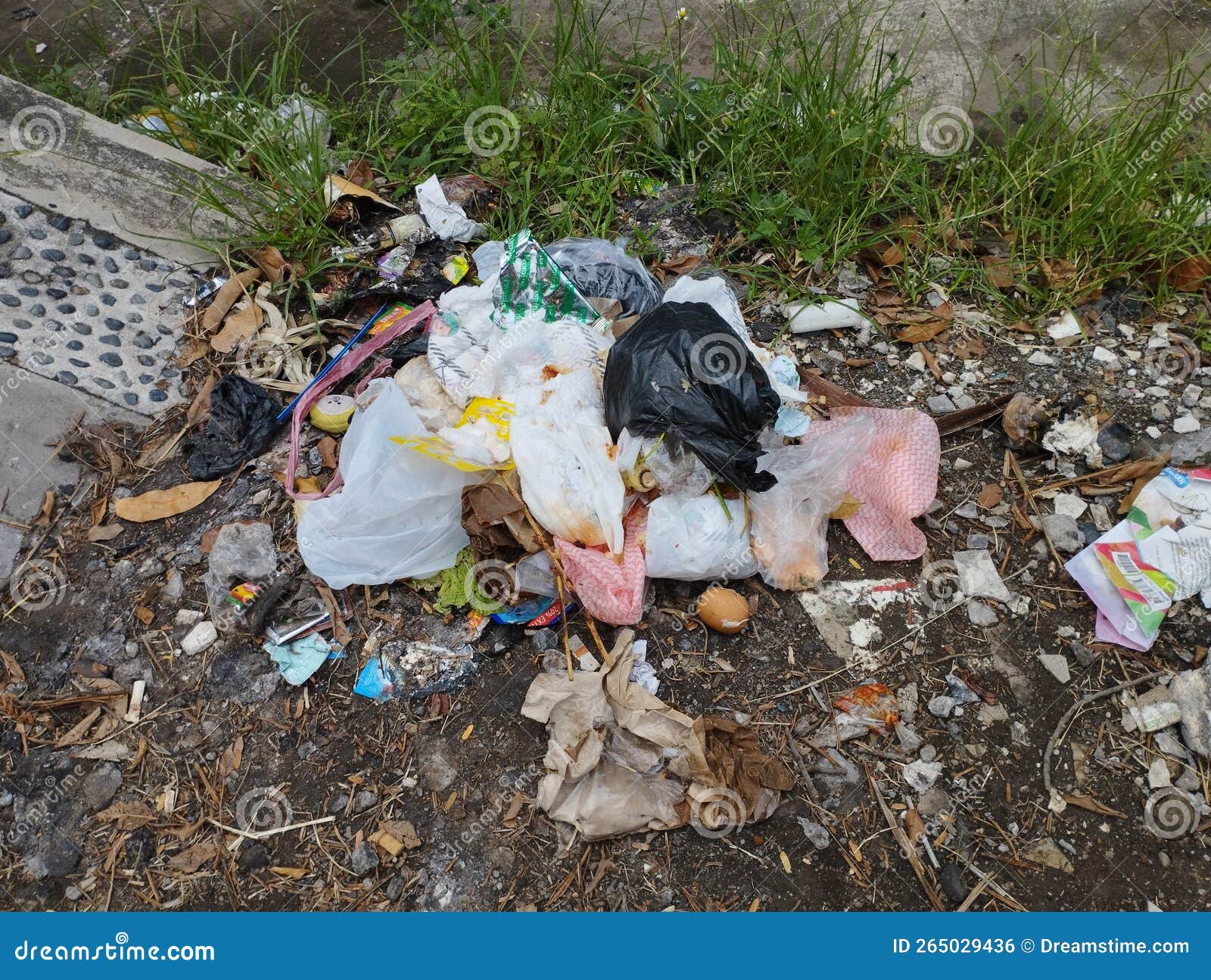Dirty Environment because of Plastic Waste Industry Stock Photo - Image ...