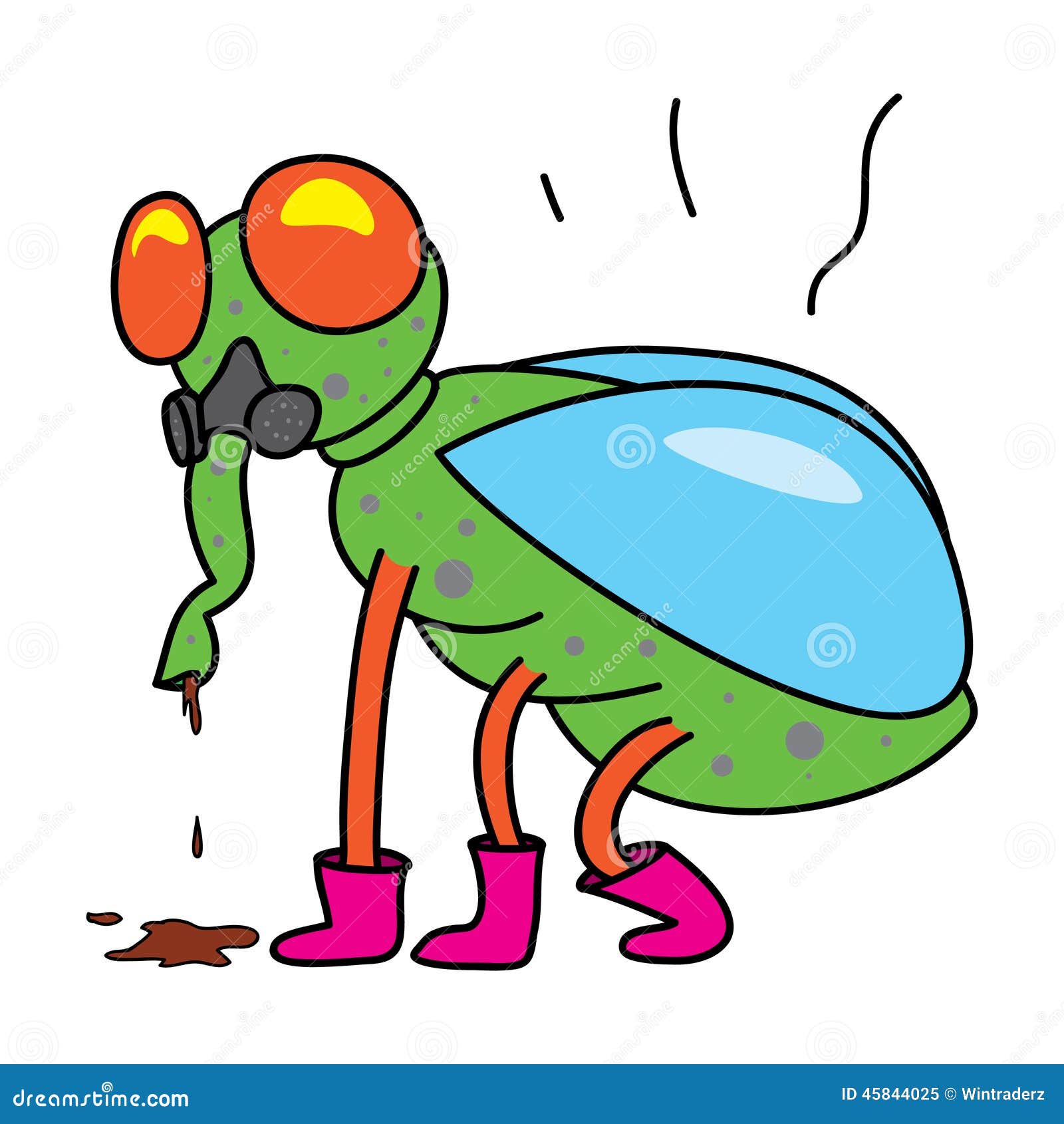 Dirty Fly stock vector. Illustration of gold, dirty, business - 45844025