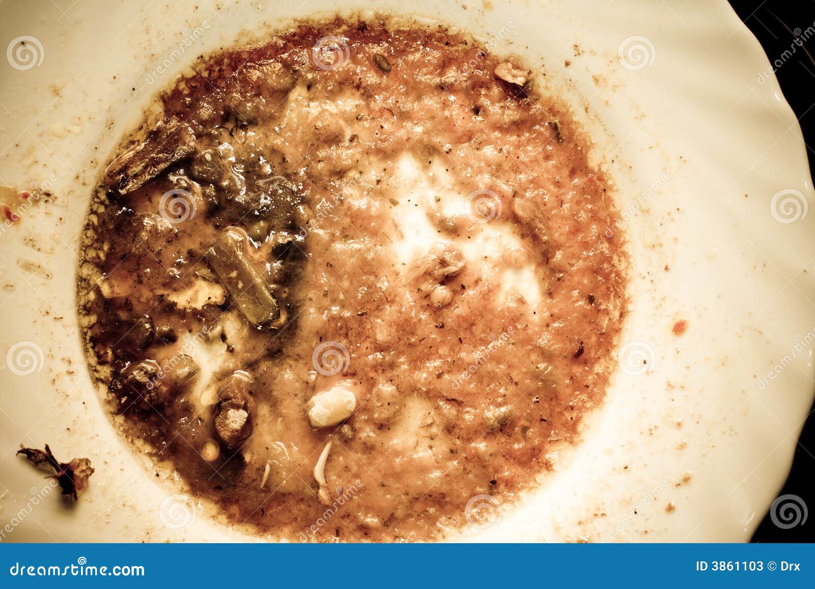 Dirty Food Plate Stock Photos - Image: 3861103