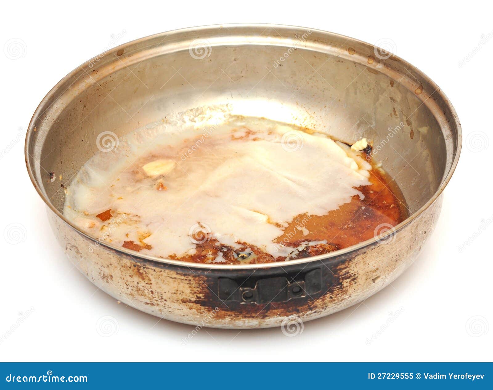 Dirty fried pan stock image. Image of cooked, grill, menu - 27229555