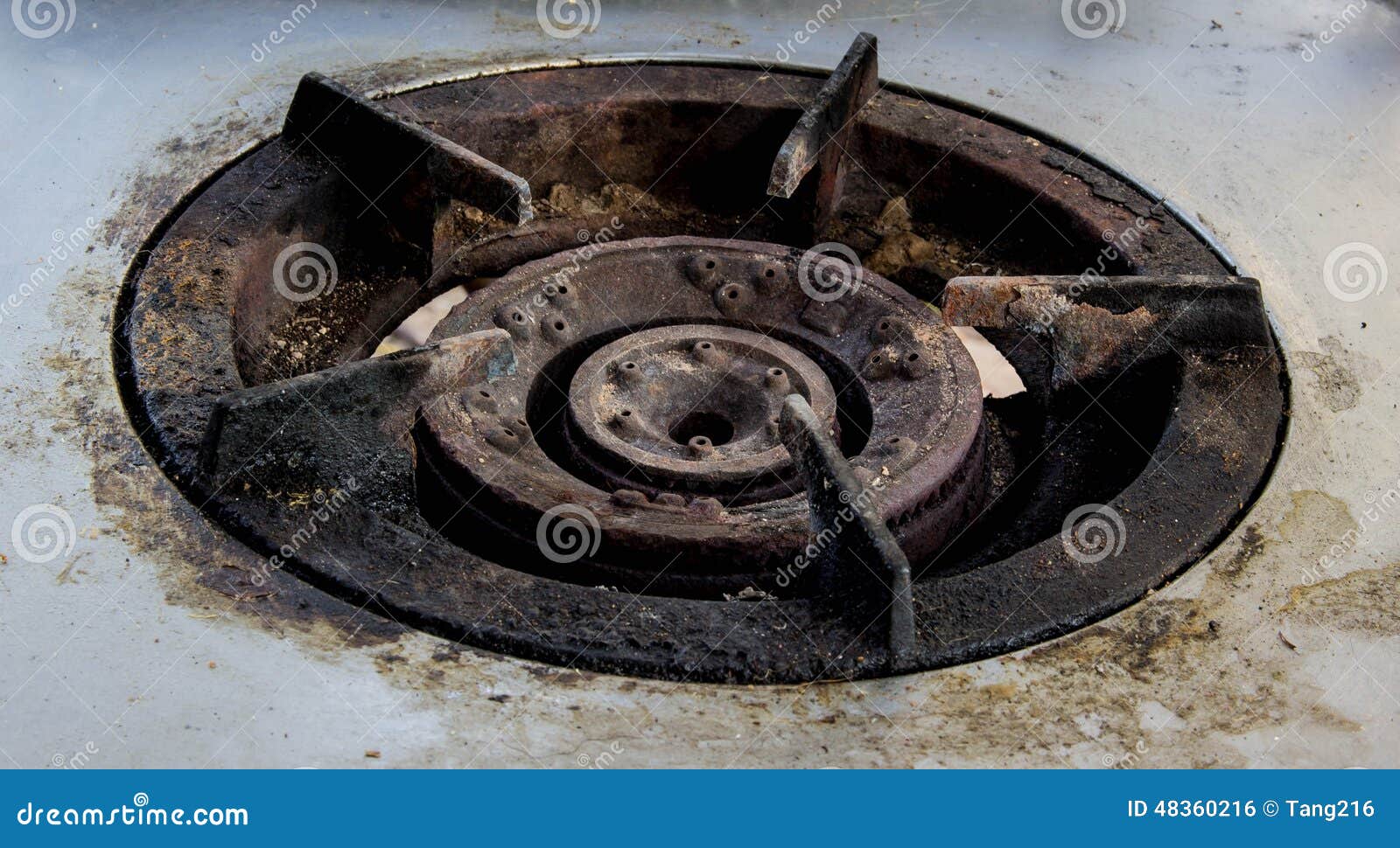 Dirty Gas stove stock photo. Image of broken, cooking - 48360216