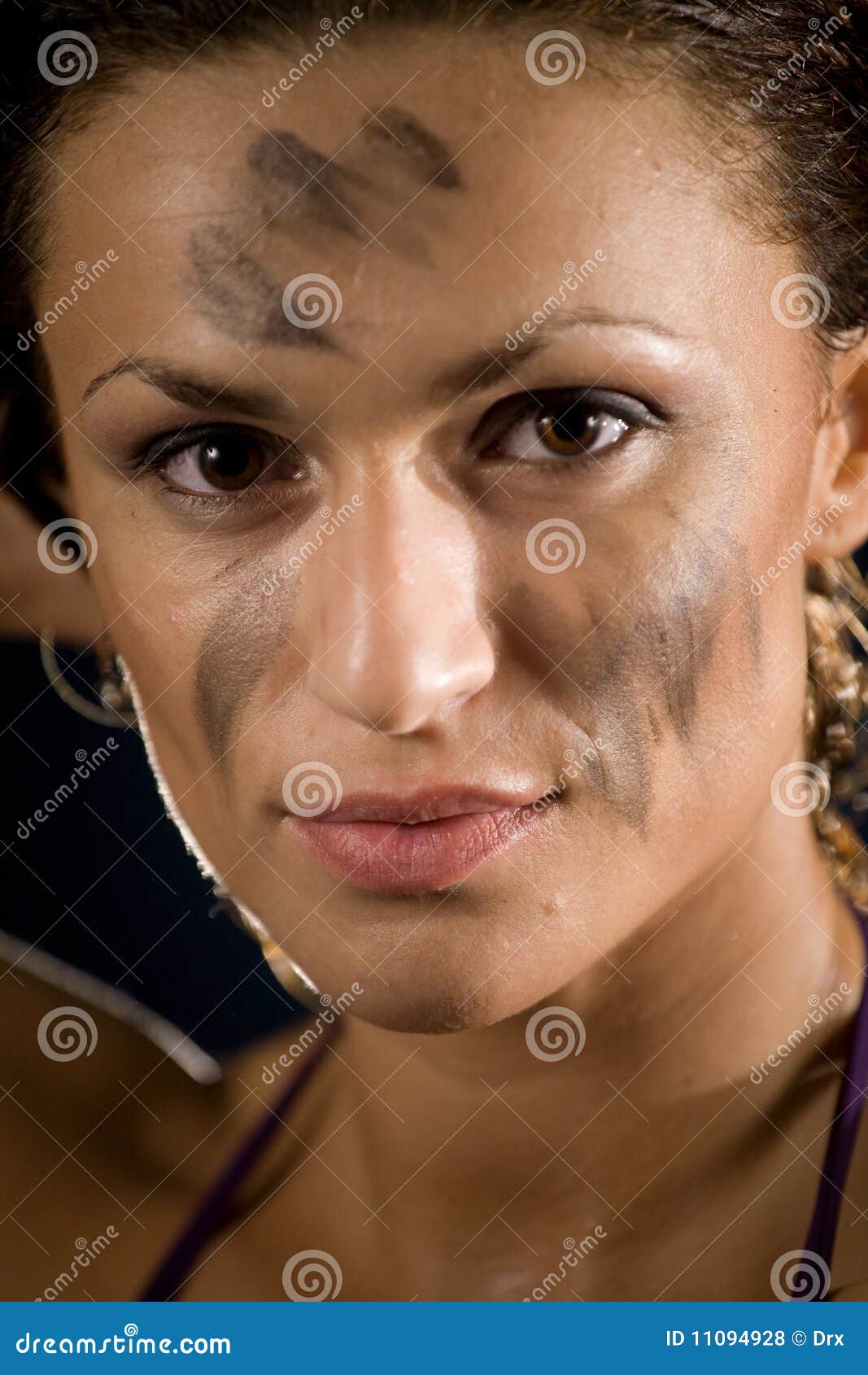 Dirty girl face stock photo. Image of attractive, hygiene - 11094928