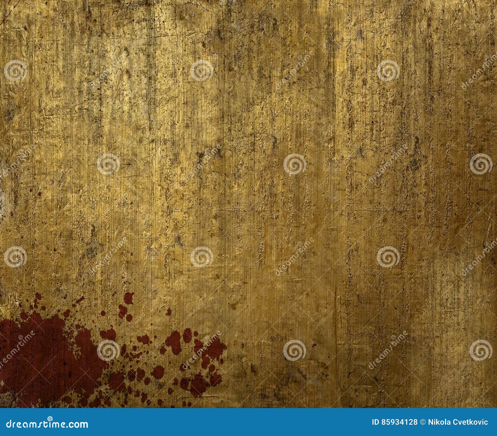 Dirty gold sheet stock photo. Image of brass, bronze - 85934128