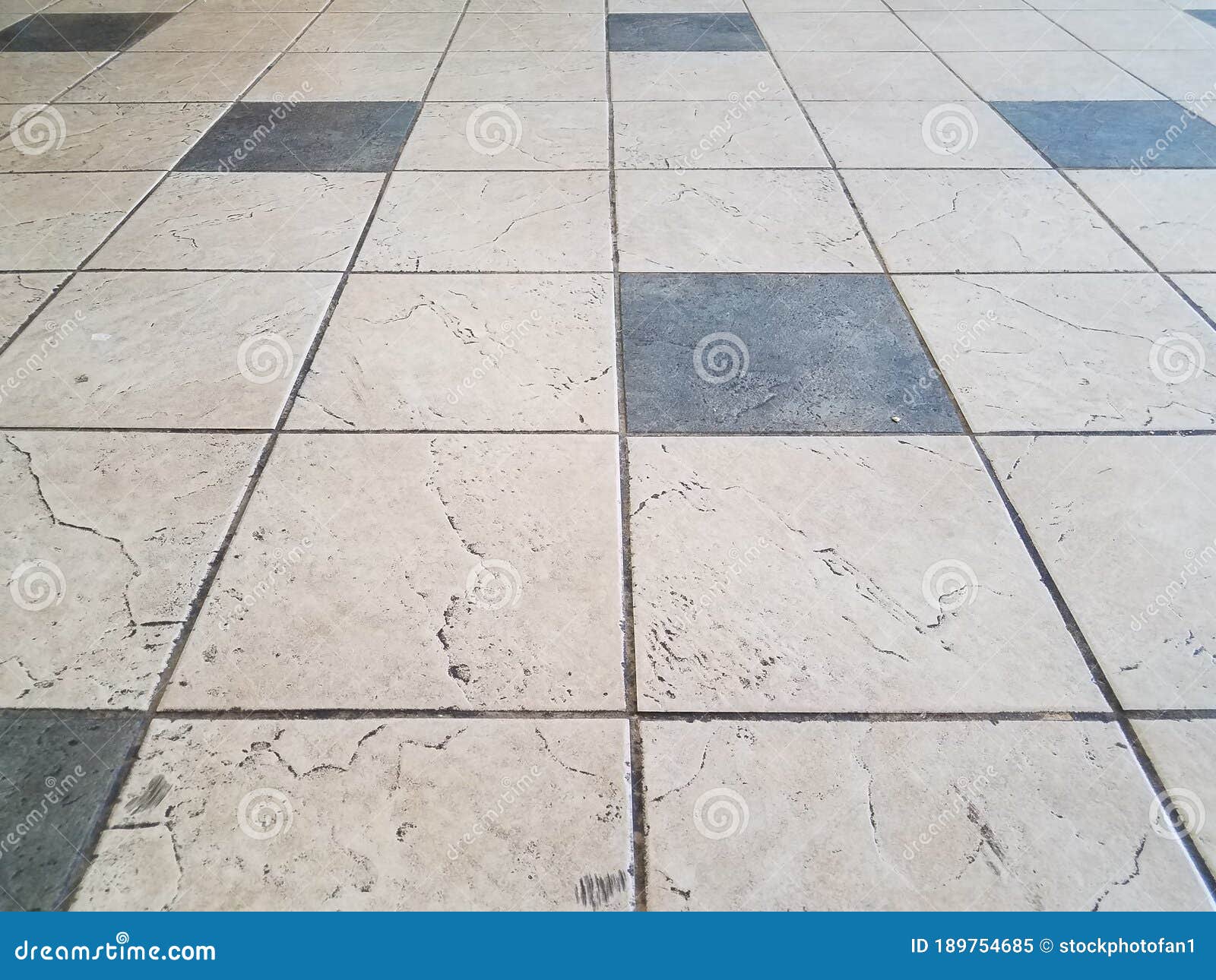 Dirty White and Black Floor Tiles or Ground Stock Image - Image of ...