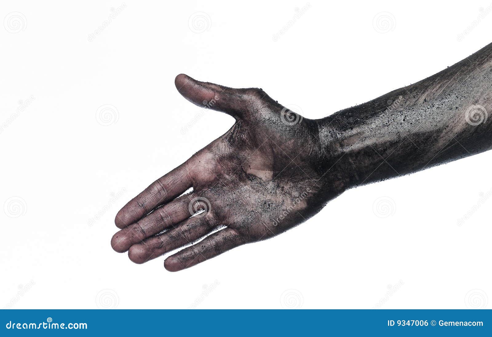 Dirty Hand Of A Teenage Girl Painting Stock Photo | CartoonDealer.com ...