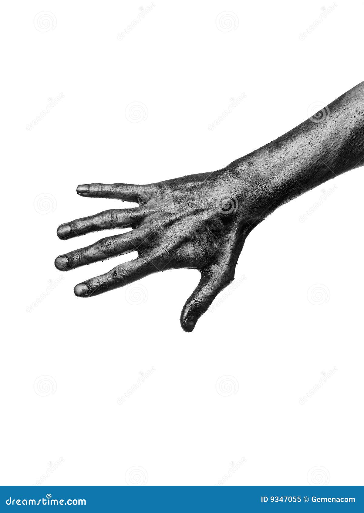 Dirty Hand Of A Teenage Girl Painting Stock Photo | CartoonDealer.com ...