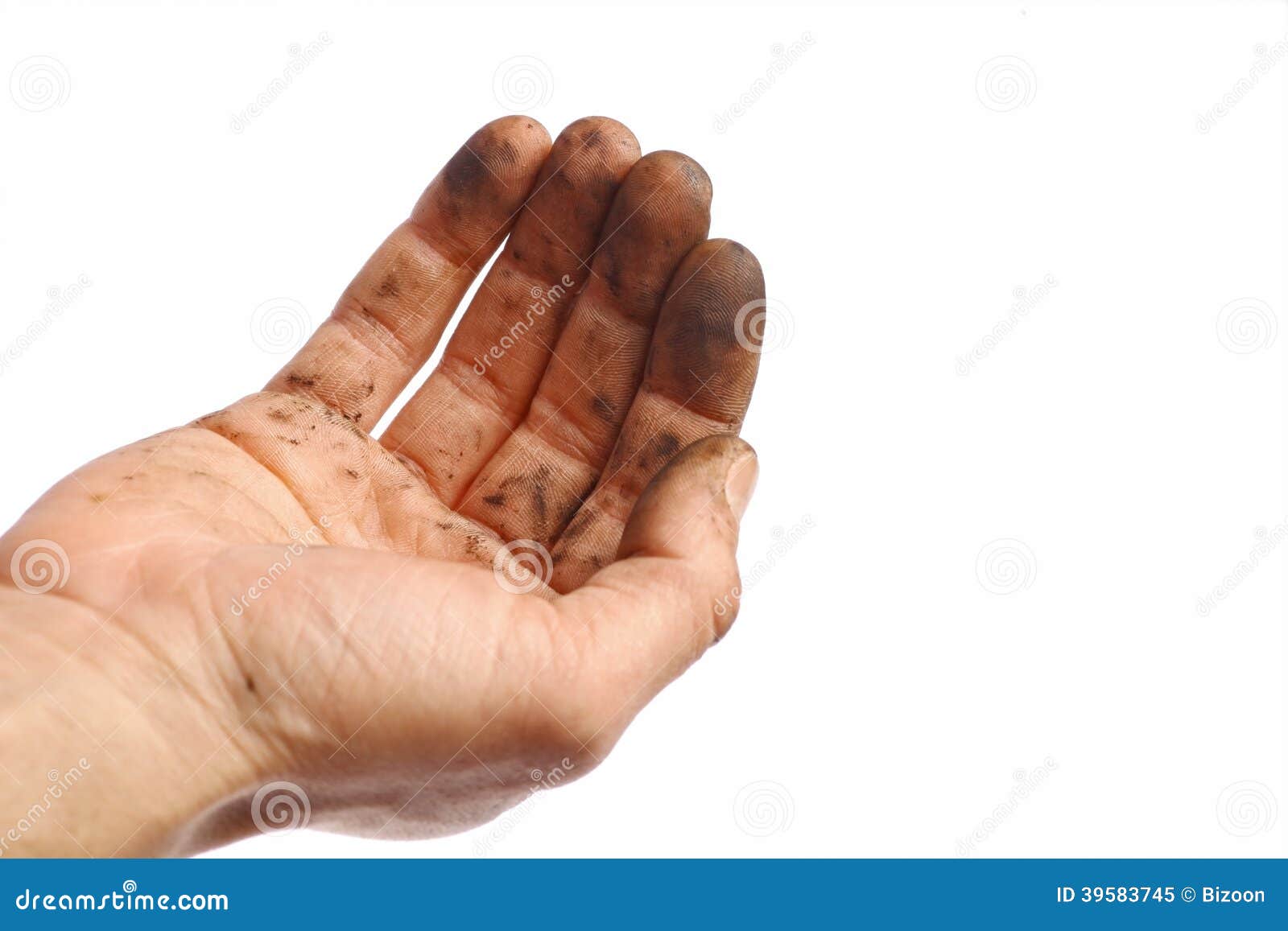 Dirty hand stock image. Image of helpful, loan, give - 39583745