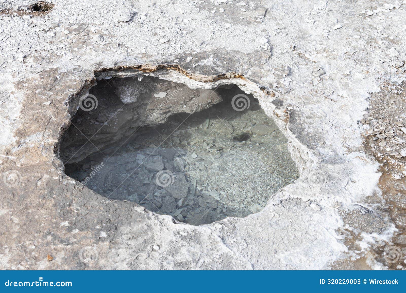 Dirty Hole Filled with Cooling Water Stock Image - Image of grimy ...