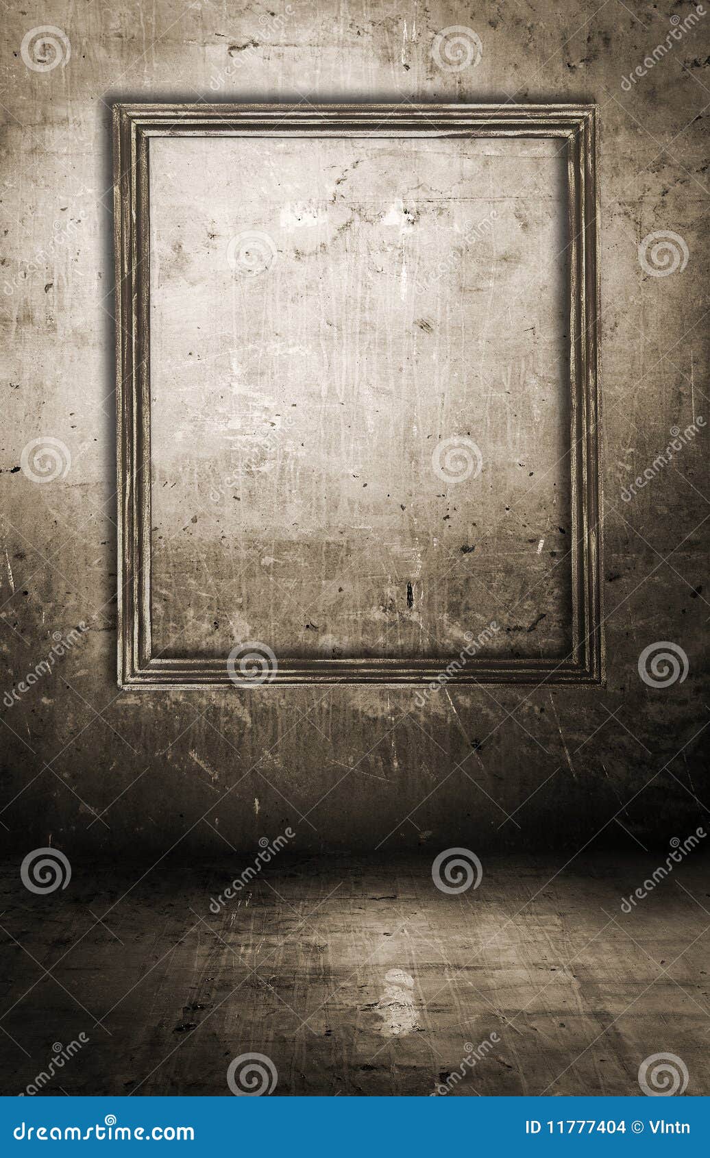 Dirty Interior with Picture Frame Stock Photo - Image of rough, dirty ...