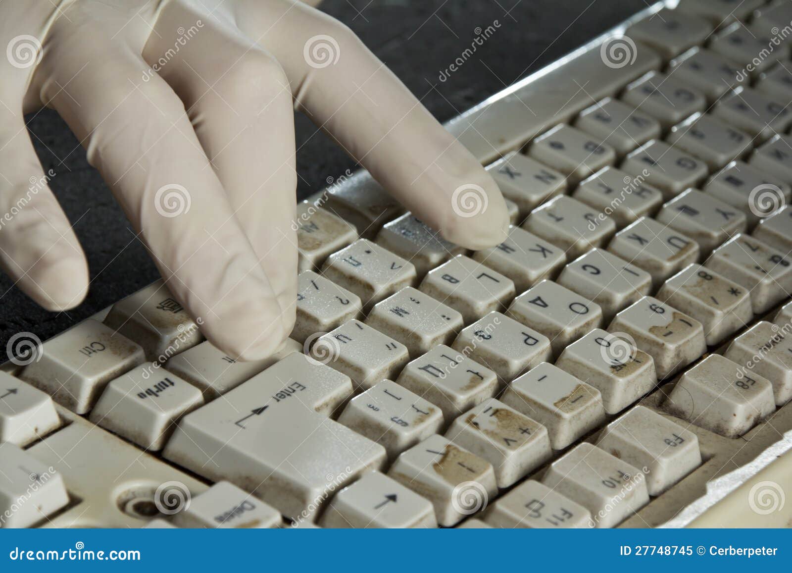 Dirty keyboard stock image. Image of obsolete, detail - 27748745