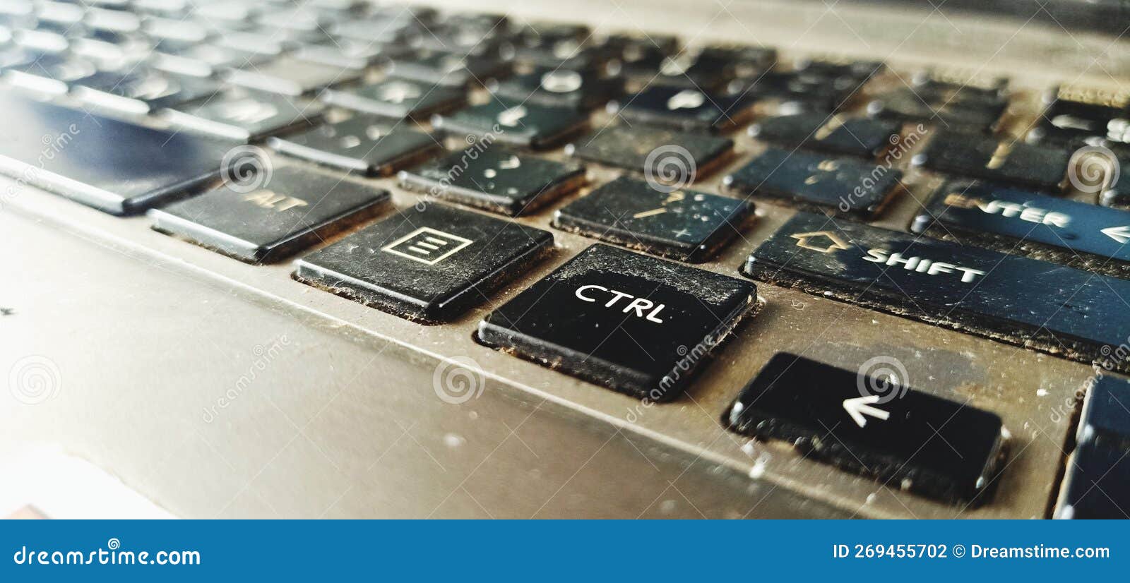 Dirty Keyboard from Laptop Ctrl Stock Photo - Image of dirty, ctrl ...