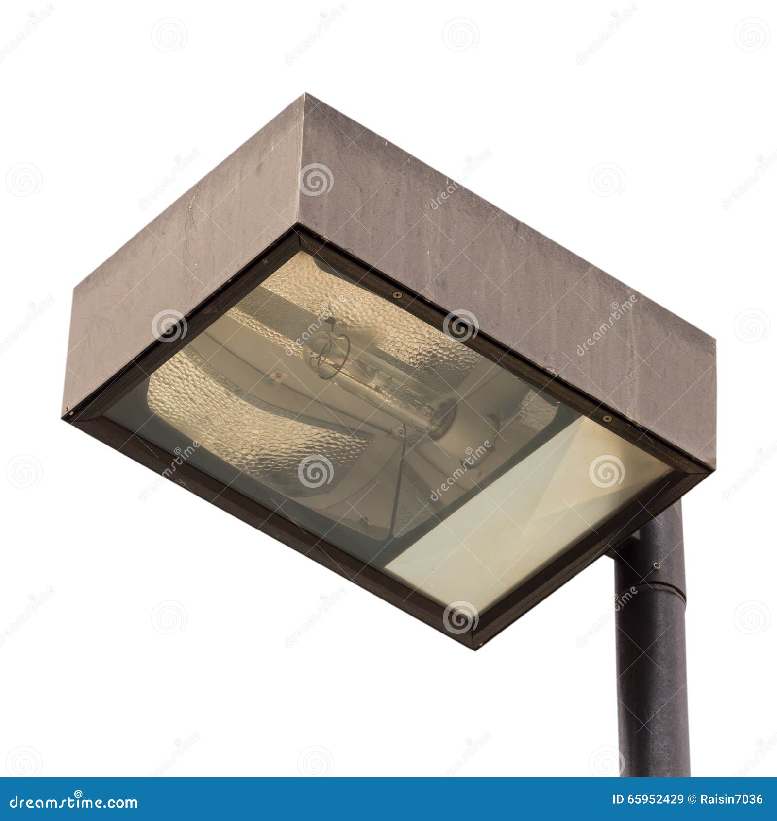 Dirty LED from the Light Pole on Isolated Background. Stock Image ...