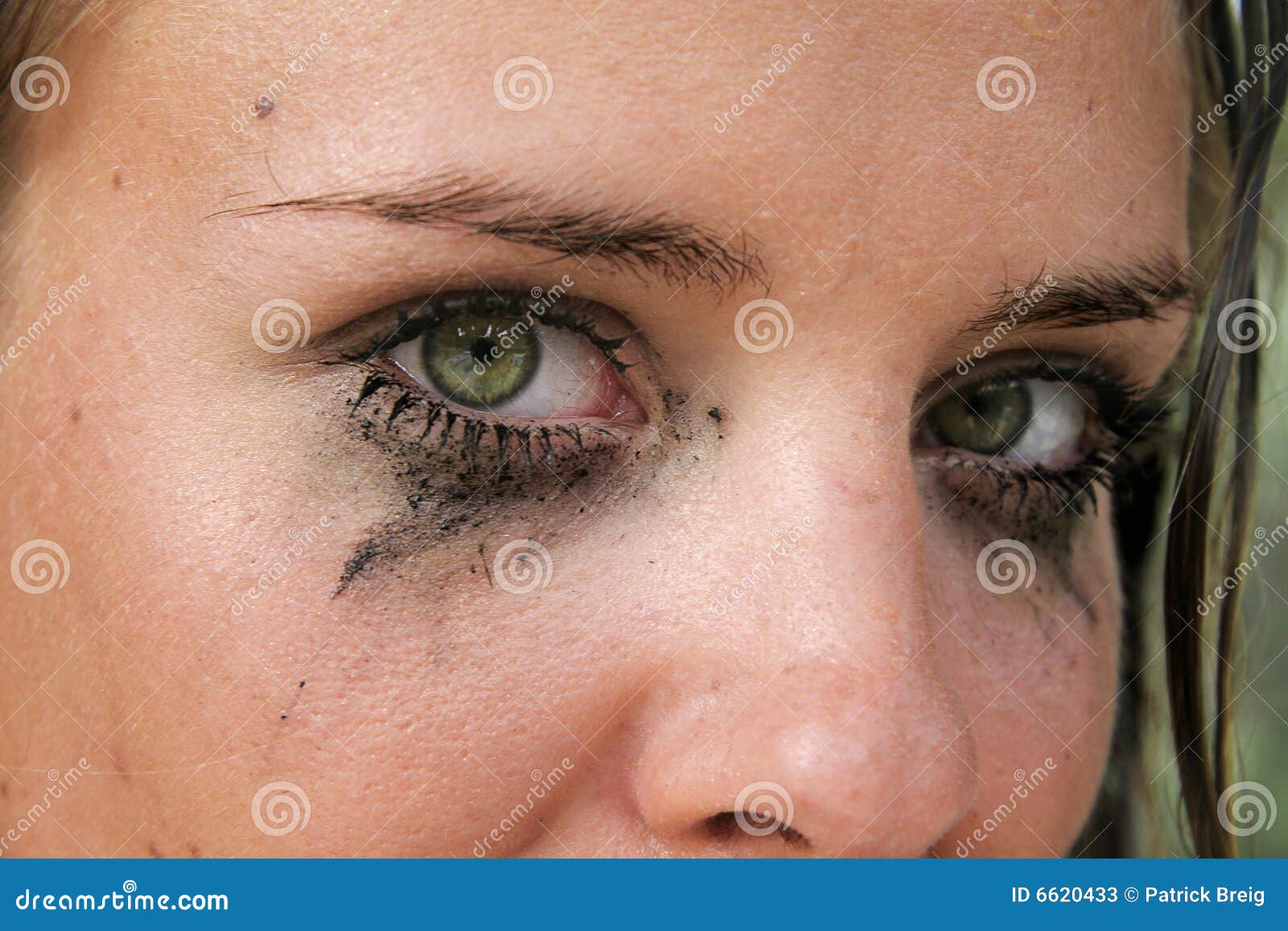 Dirty make-up stock image. Image of look, portrait, dirty - 6620433