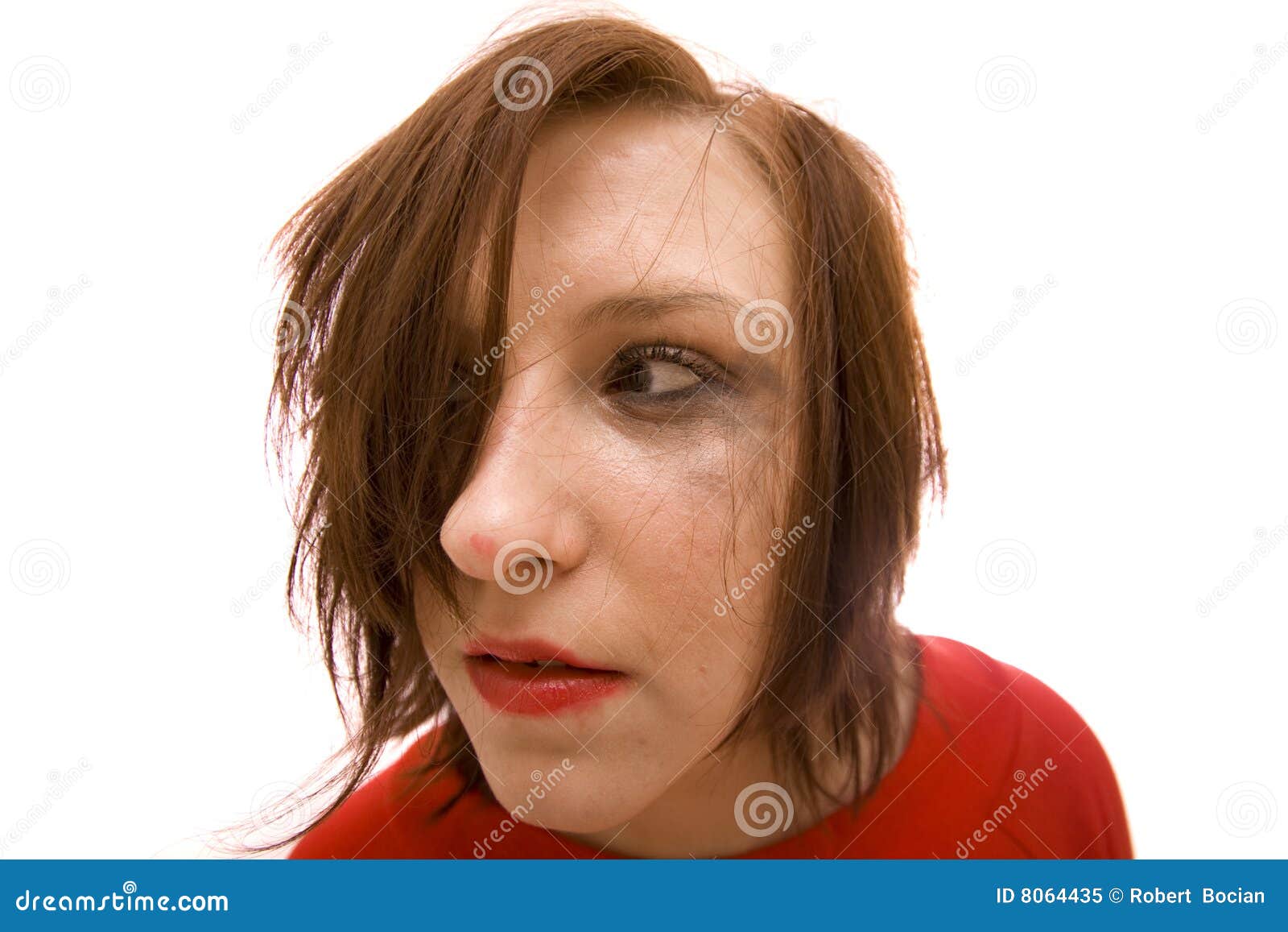 Dirty Makeup Woman Picture. Image: 8064435