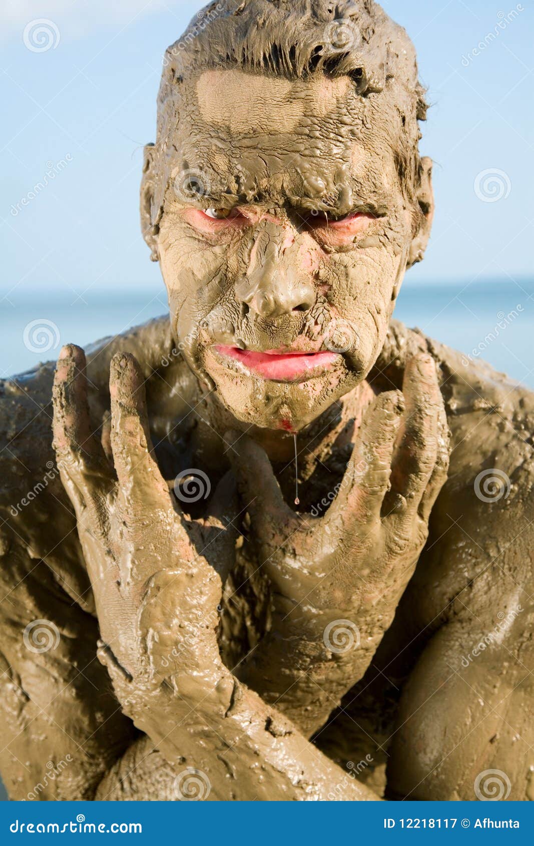 A dirty man stock image. Image of hands, hand, spirit - 12218117