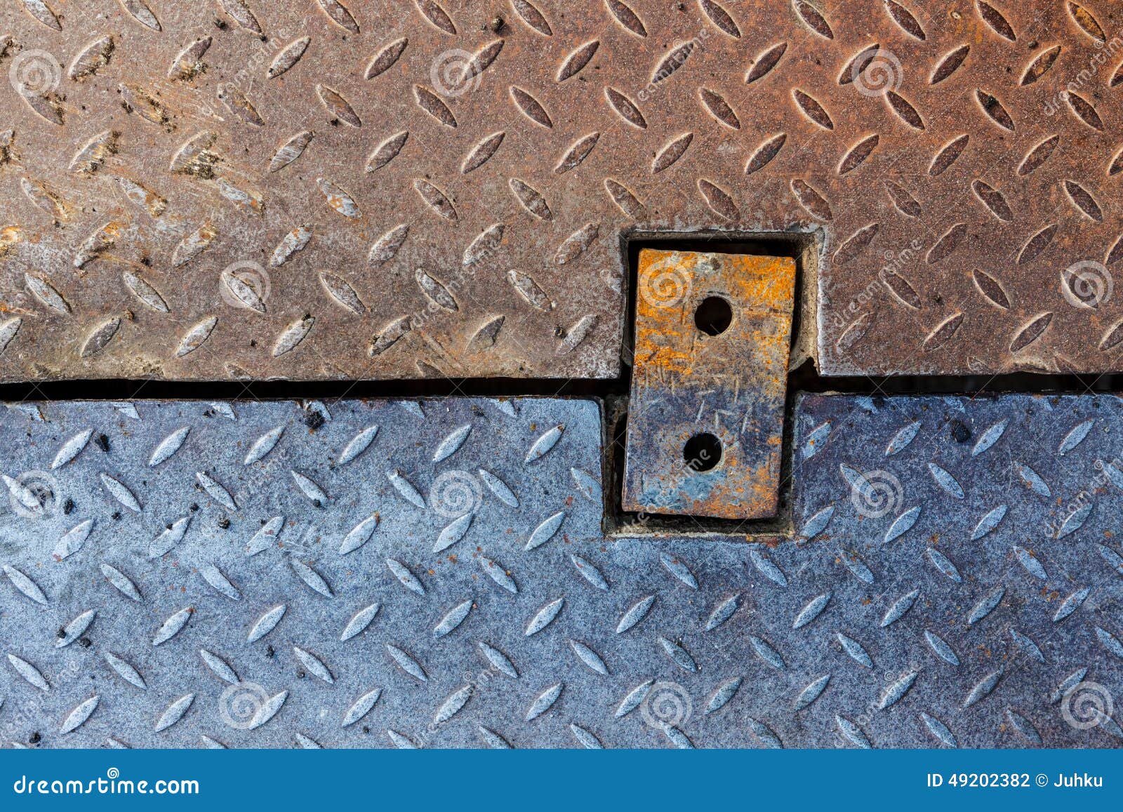 Dirty Metal Diamond Grip Pattern Stock Photo - Image of construction ...
