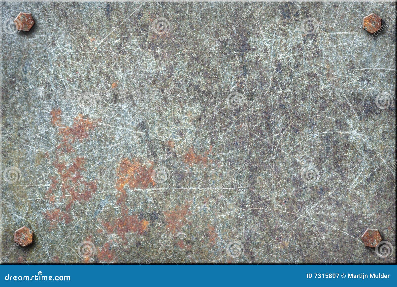 Dirty Metal Plate stock image. Image of chrome, frame - 7315897
