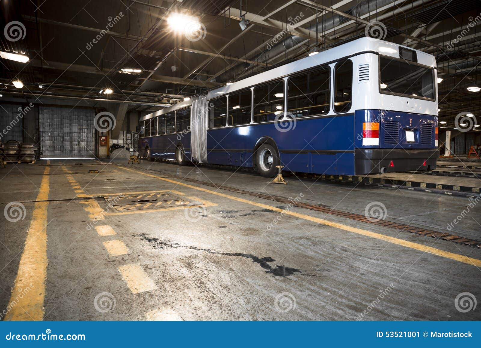 Dirty Oily Bus Garage Inspection Pit Stock Photos - Free & Royalty-Free ...