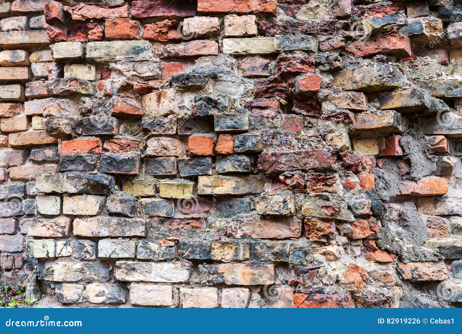 Dirty Old Brick Wall Background Stock Photo - Image of stone, abandoned ...