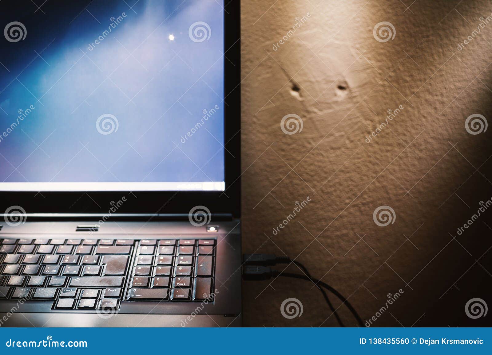 Dirty Old Computer stock photo. Image of black, display - 138435560