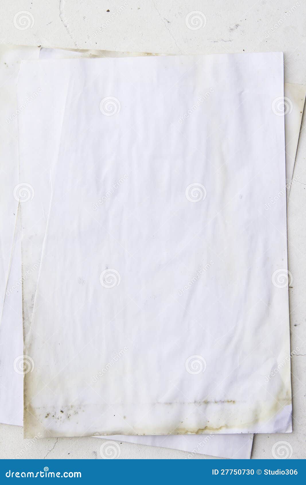A dirty old paper stock photo. Image of graphic, messy - 27750730