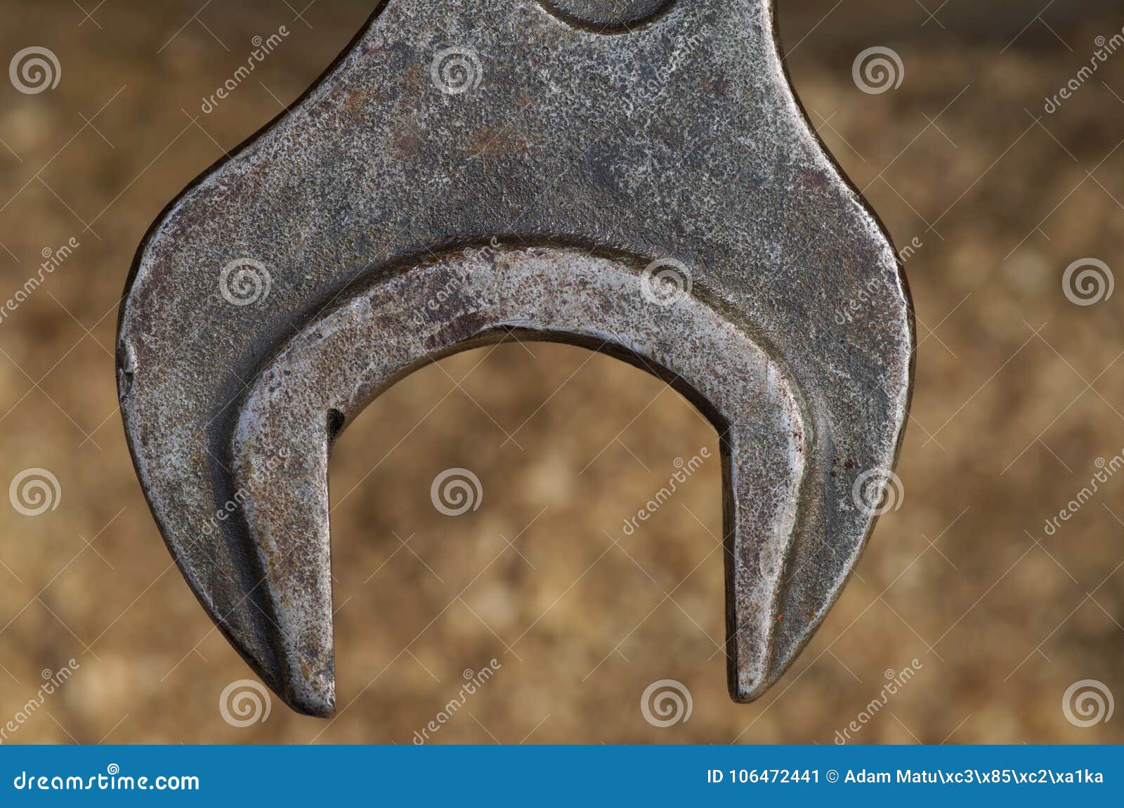 Dirty old spanner stock image. Image of theme, fitter - 106472441