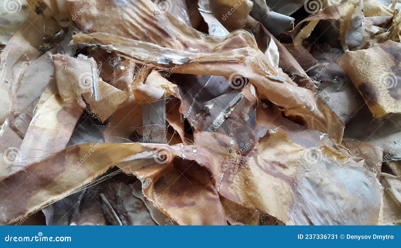 Dirty Old Torn Rags. Dirty Garbage Background Stock Image - Image of ...