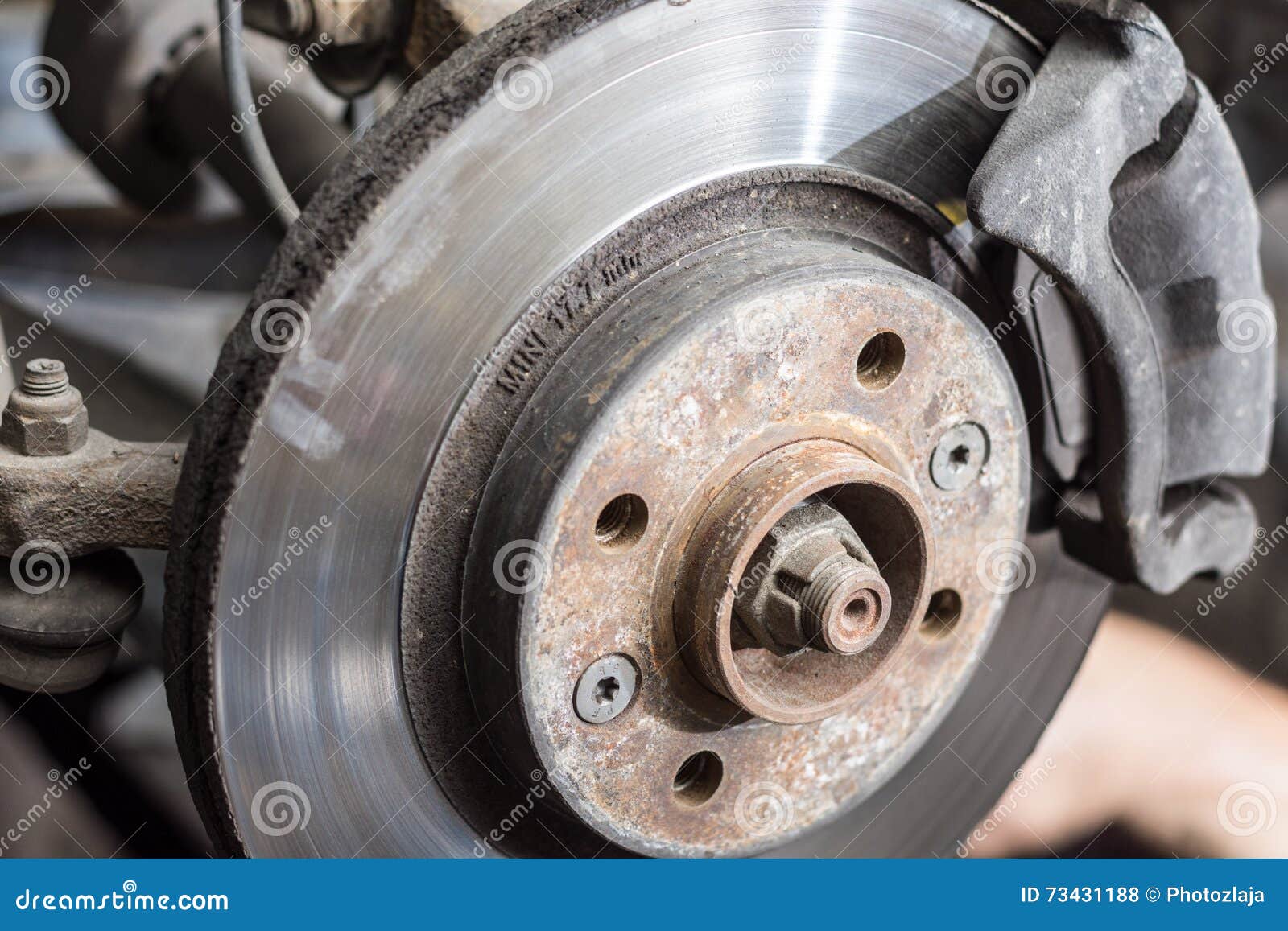 Dirty Old Used Disc Brake Changing Stock Photo - Image of disc, recycle ...