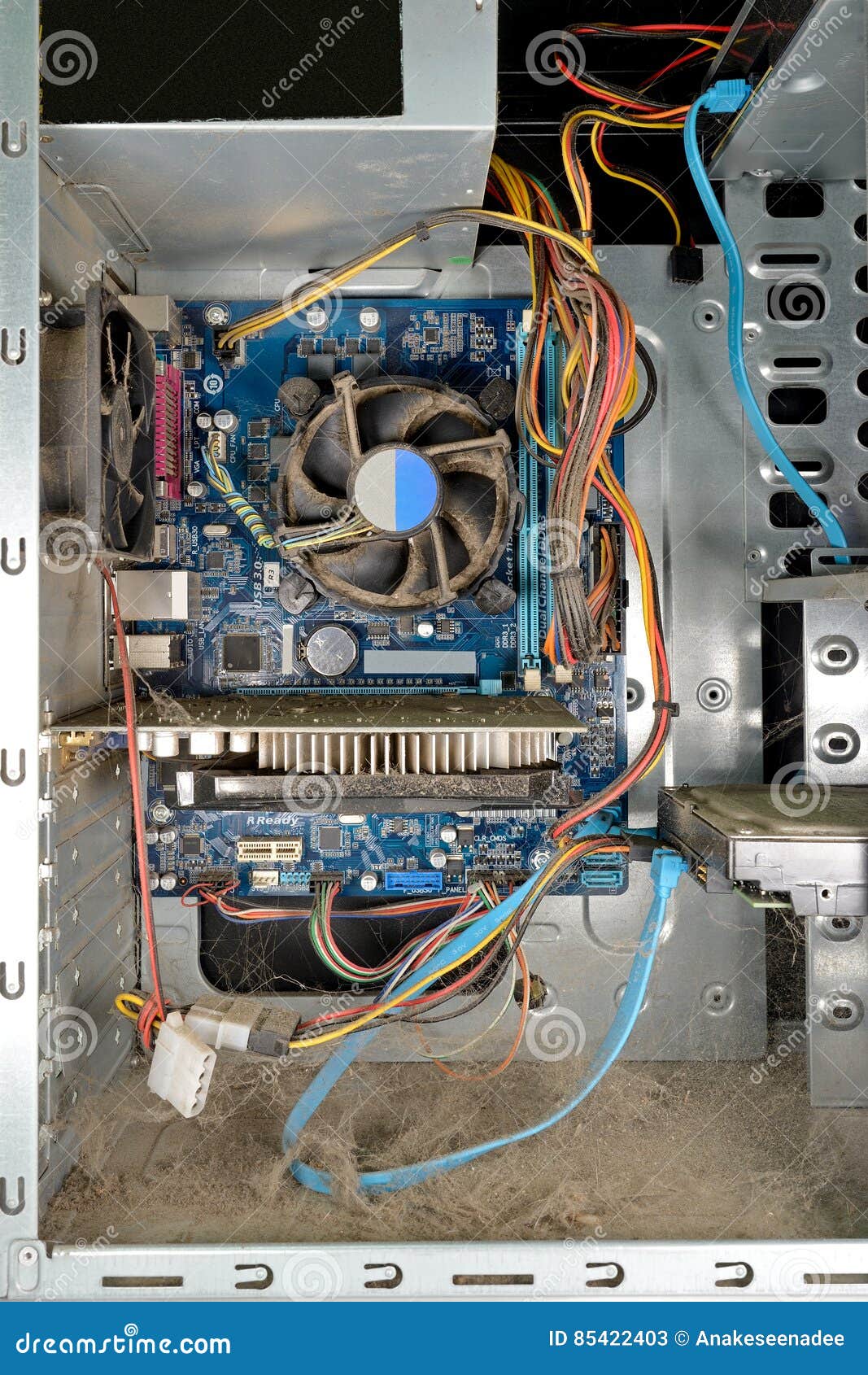 Dirty pc computer stock image. Image of heat, cleaning - 85422403