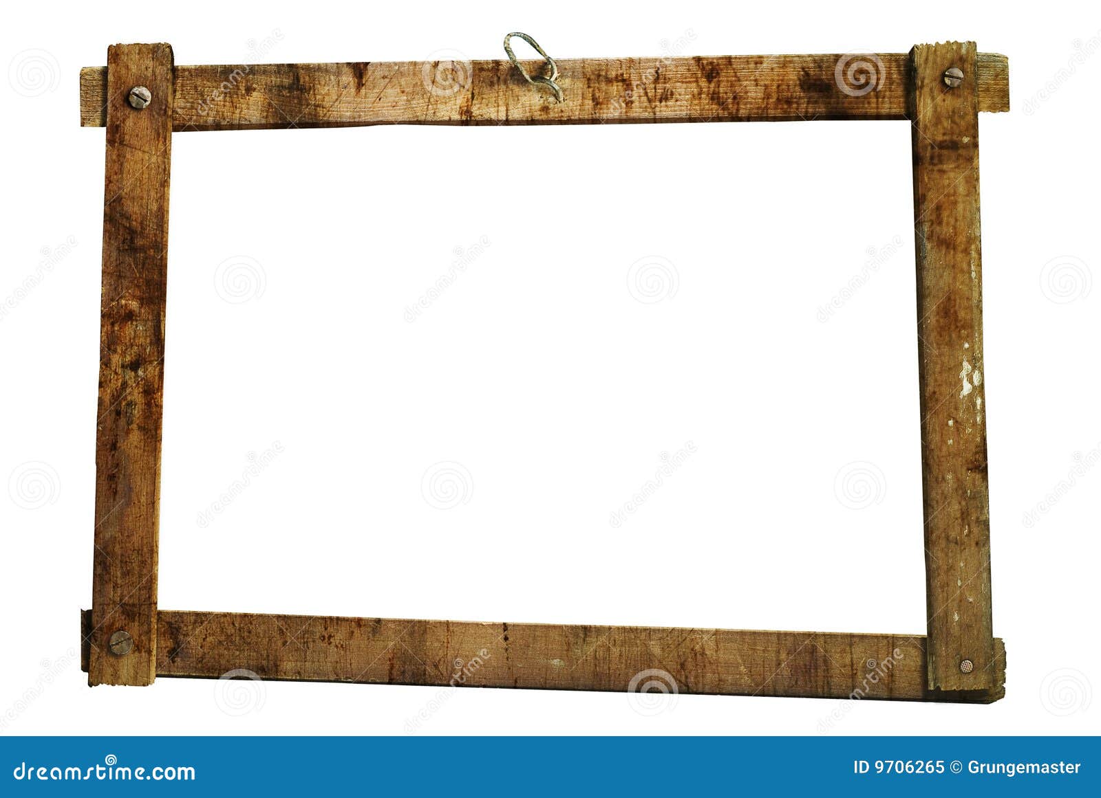 Dirty Picture Frame Screwed Stock Image - Image of grunge, matte: 9706265