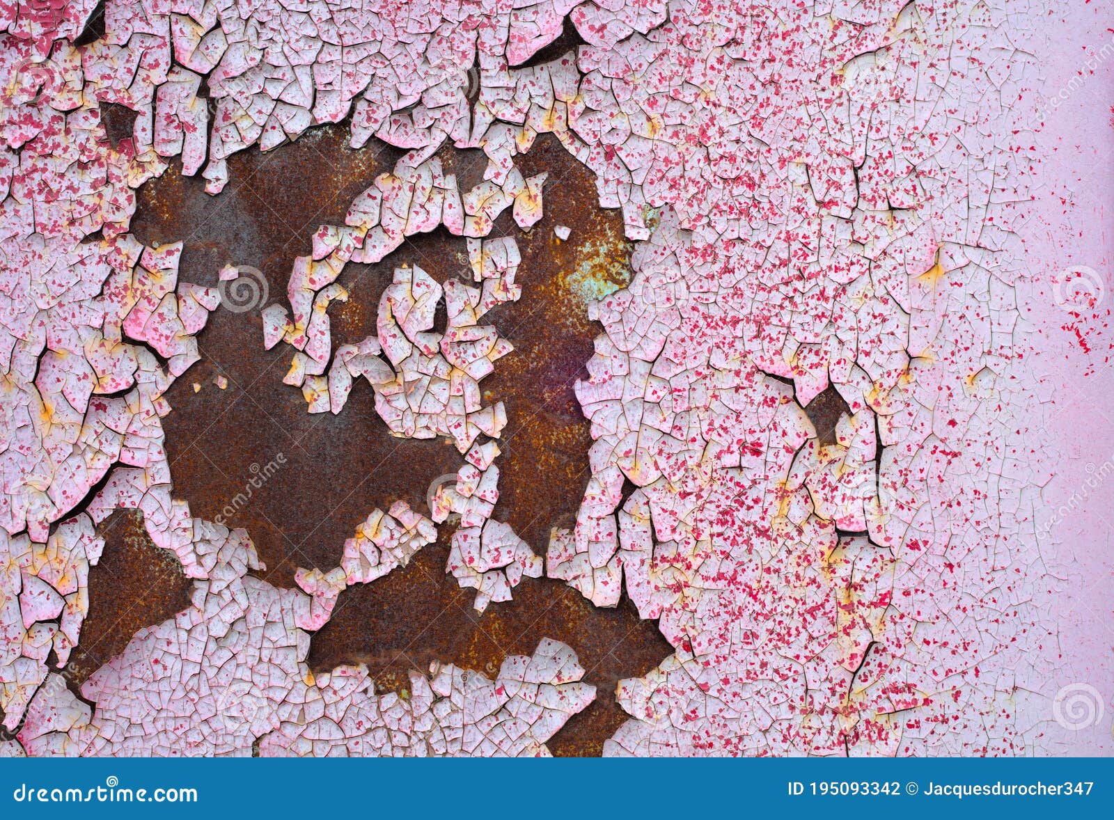 Dirty Pink Metal Background Peeling Paint Rust Stock Photo - Image of ...